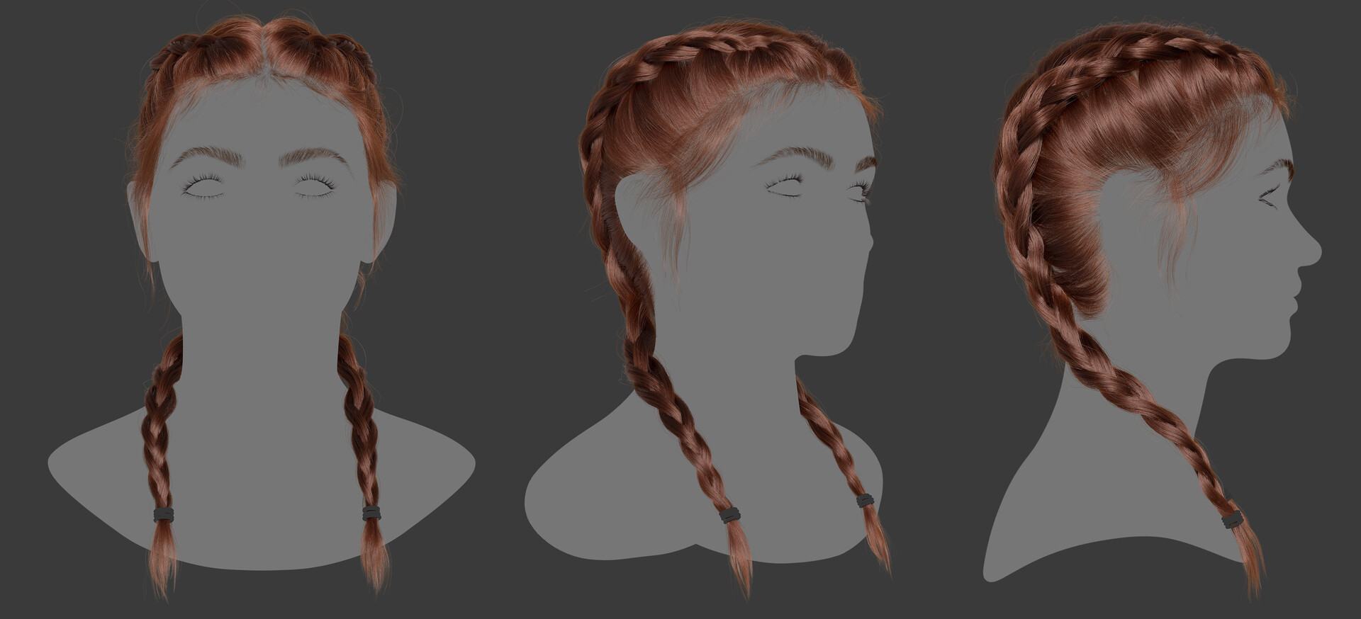 Francesca Crippa - Hair study - Braids