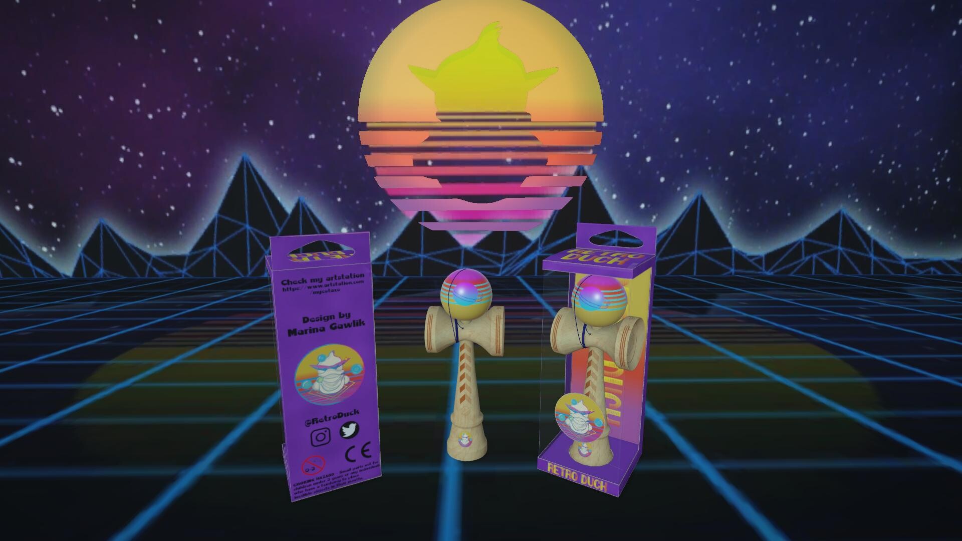 ArtStation - Retro Duck Kendama