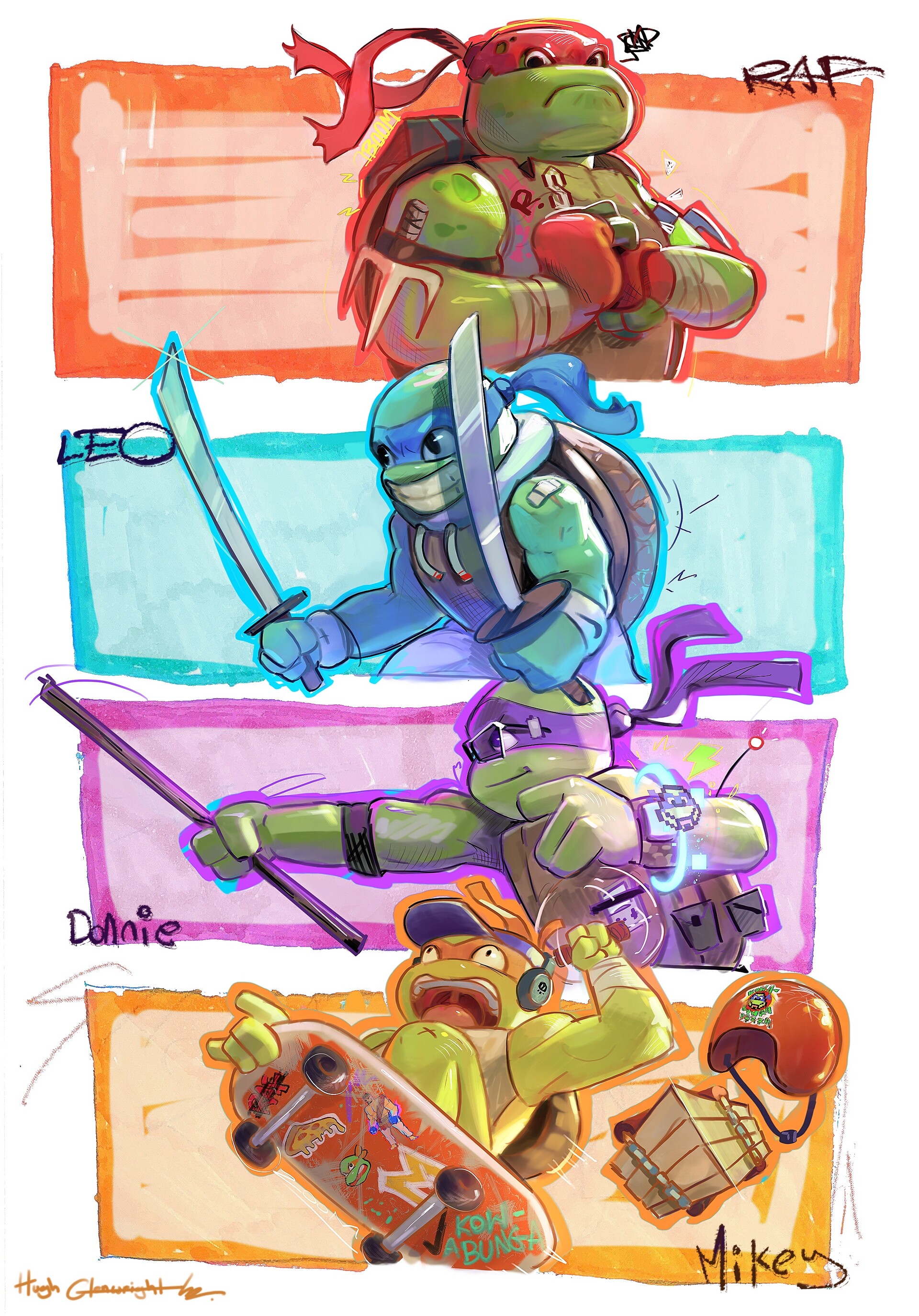 ArtStation - Teeny Mutant Ninja Turtles