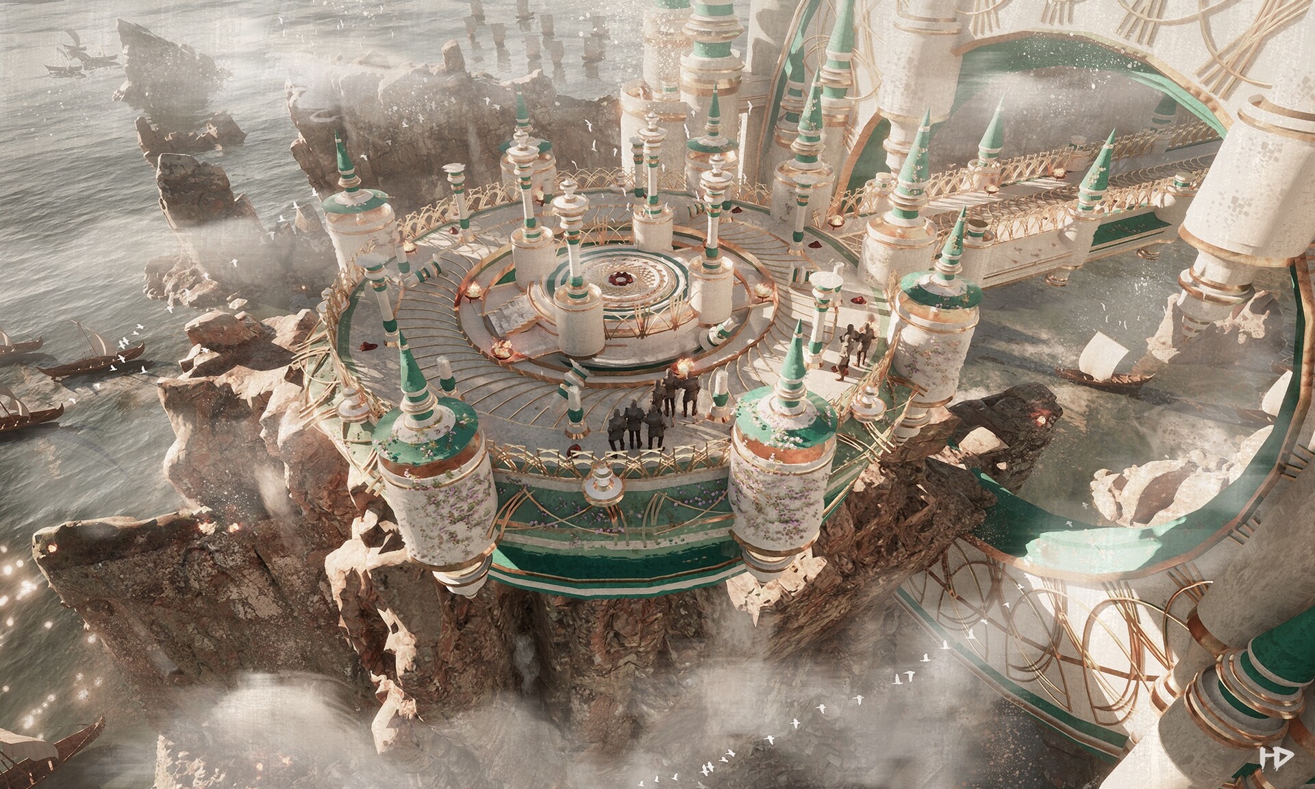 ArtStation - Ring sky dungeon