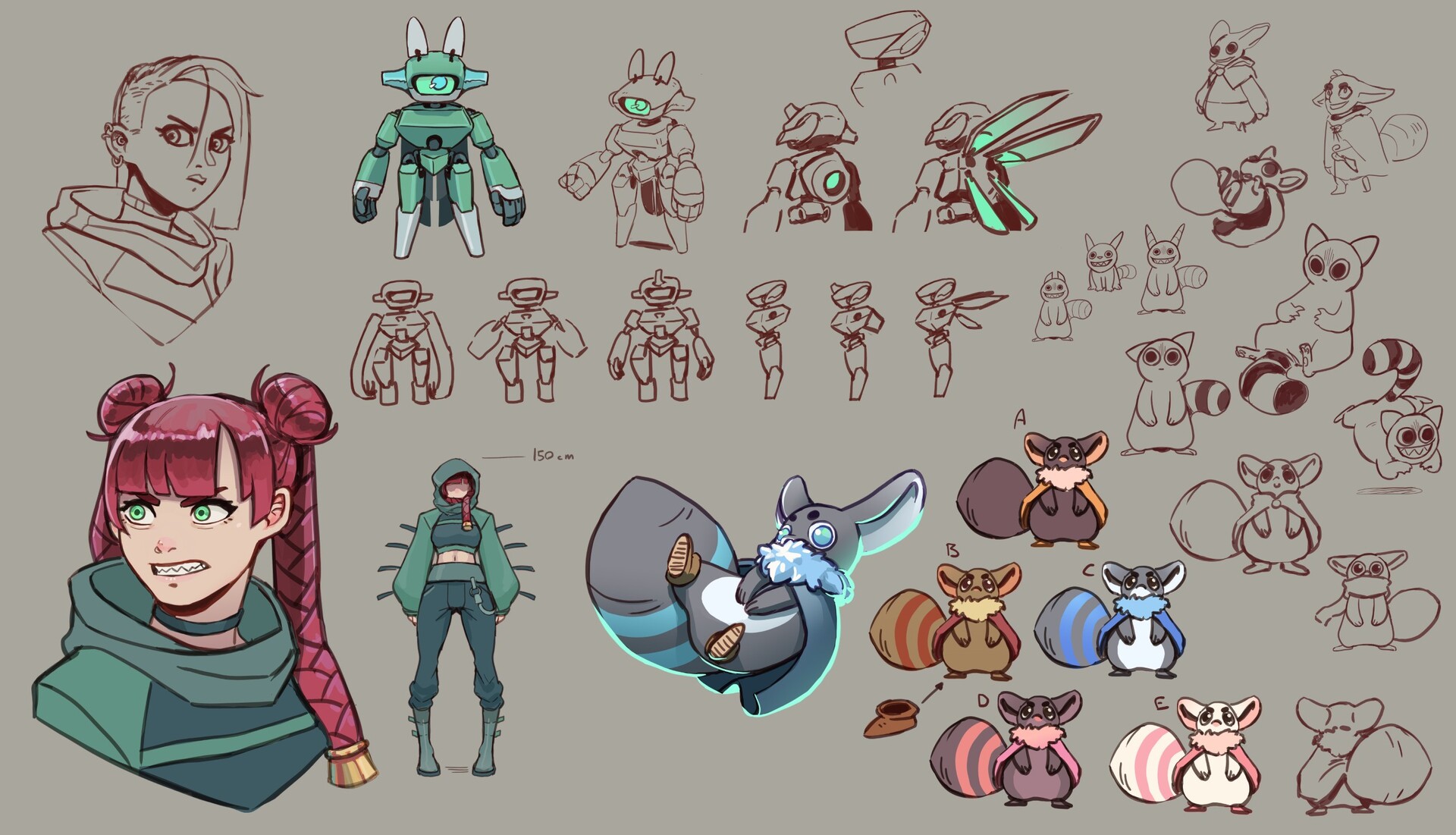 ArtStation - random character design from personnal project (2021)