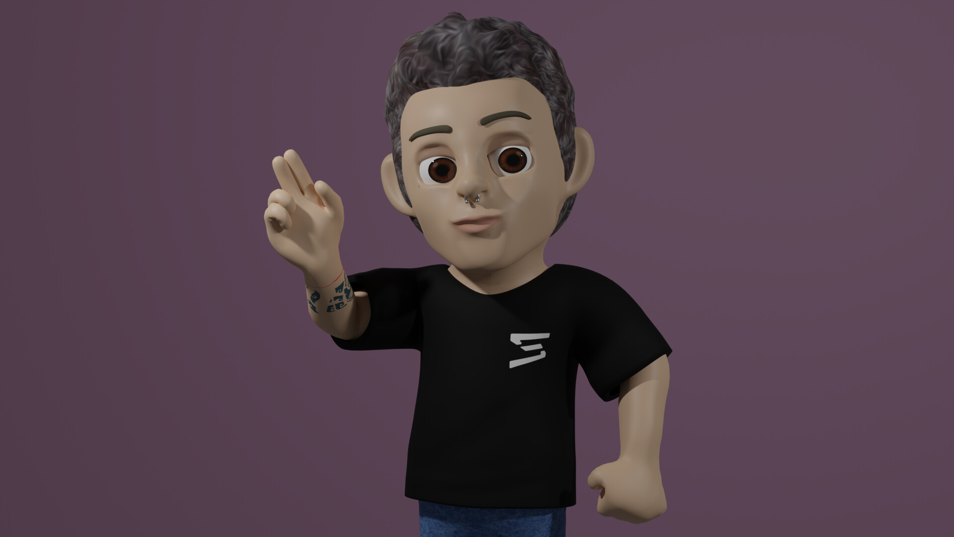 ArtStation - cartoon model of influencer stepny