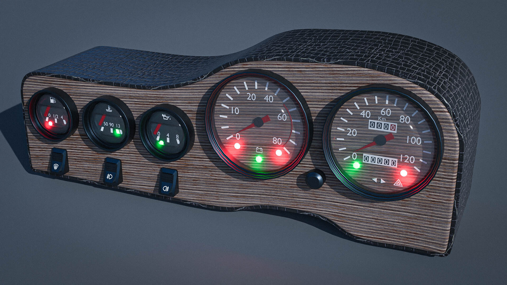 ArtStation - auto panel in retro style