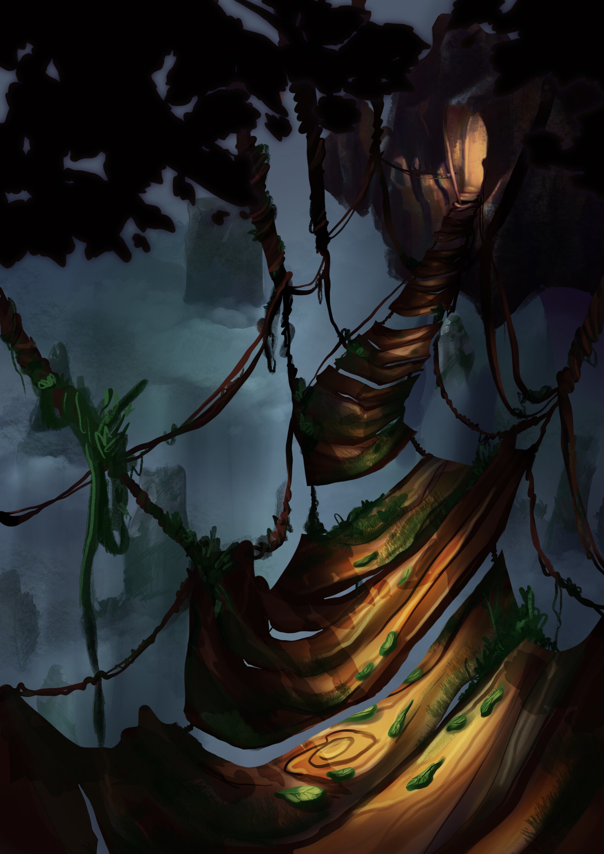 ArtStation - Bridge illustration