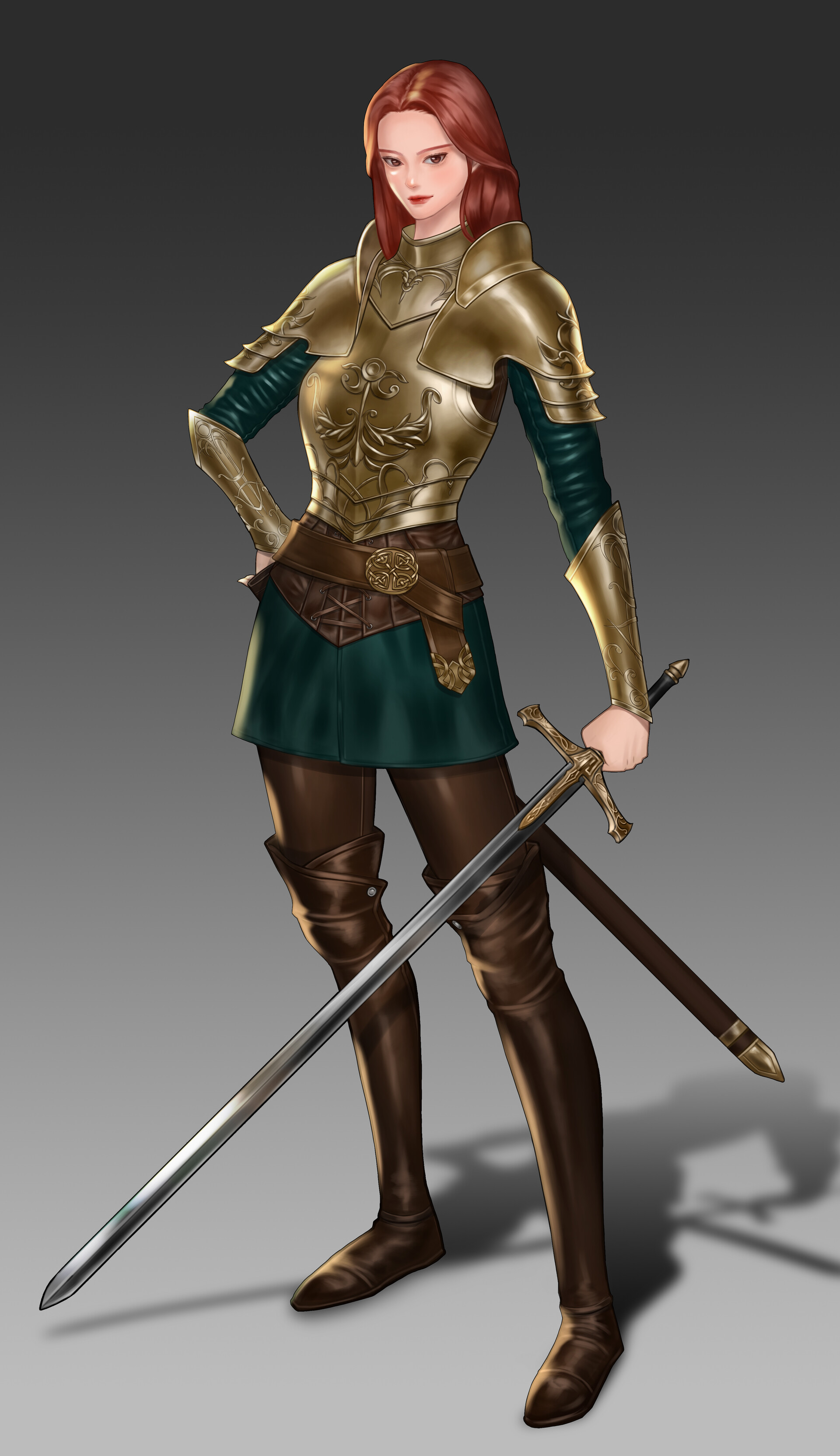 ArtStation - knight(female)