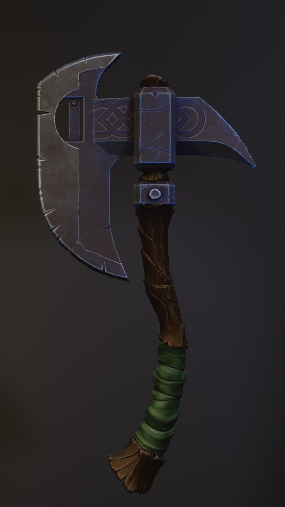 ArtStation - Dwarven Axe by zhixson - Stylized Retexturing Course