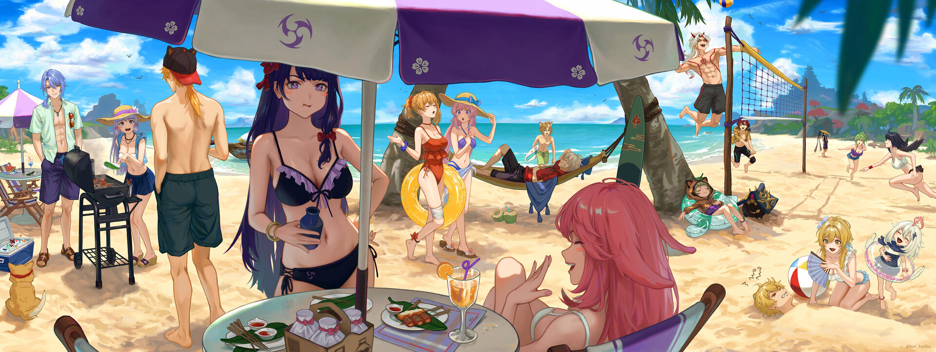 ArtStation - Summertime【稲妻】