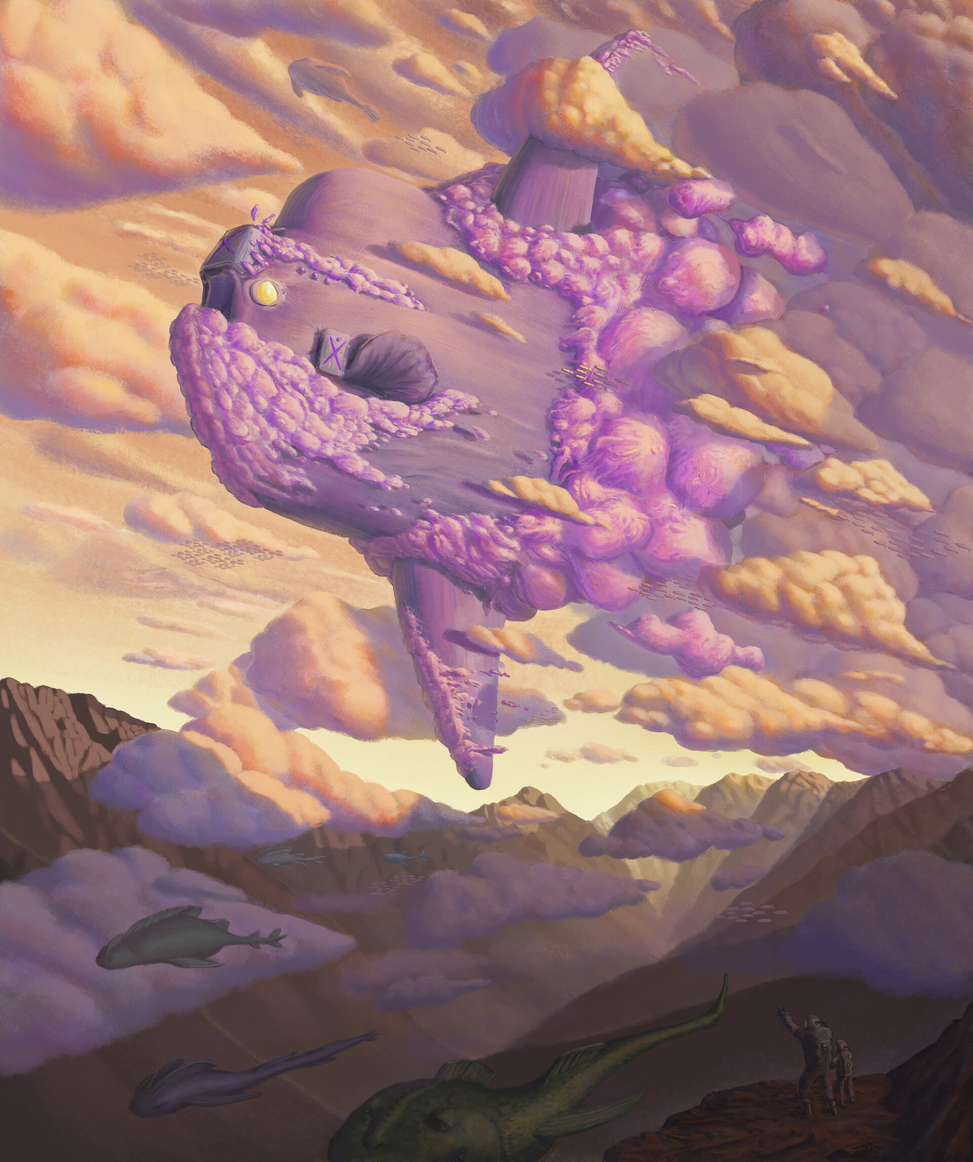 ArtStation - Titanic toxic molar in the sky