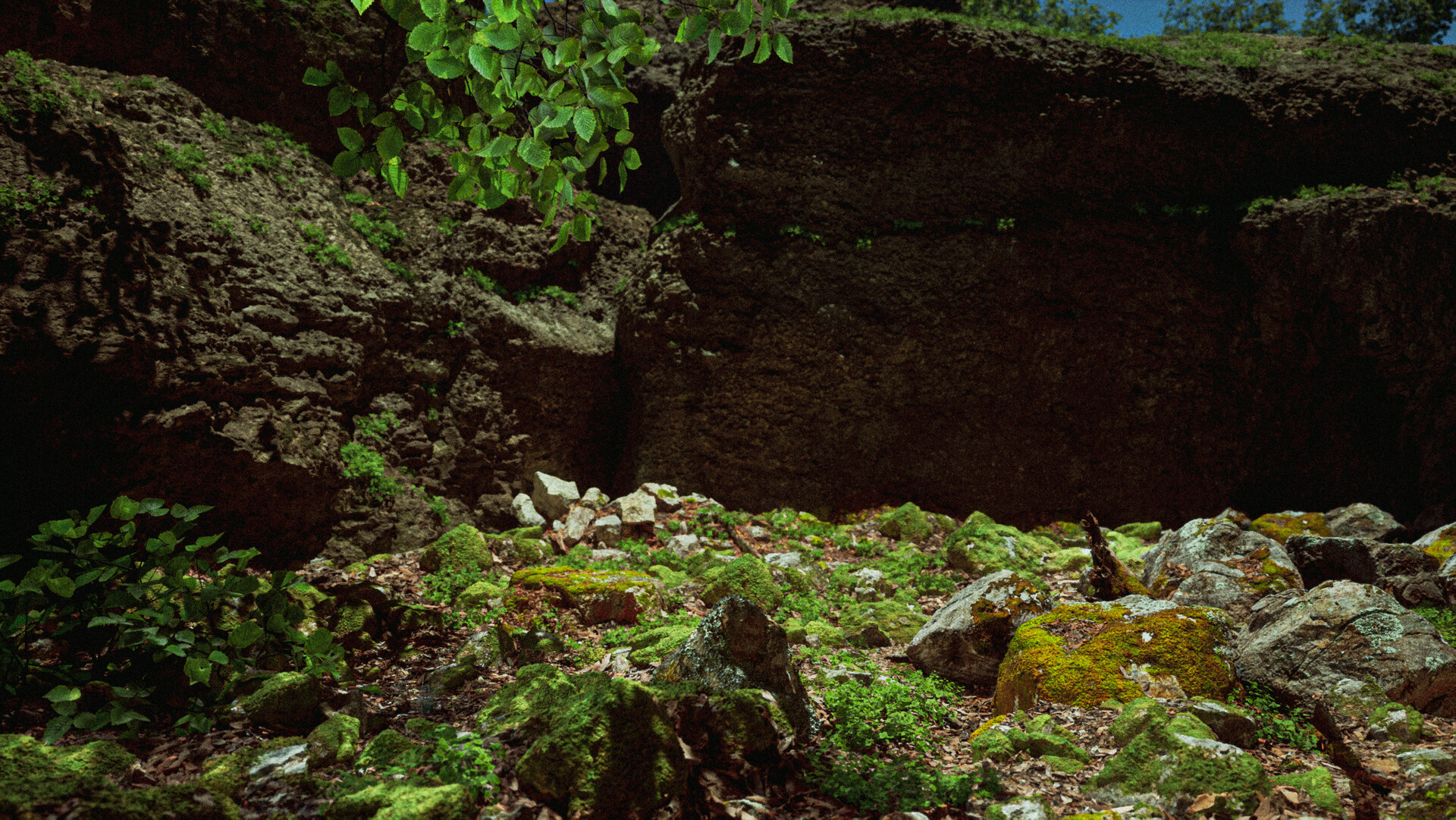 ArtStation - Forest Cliffside