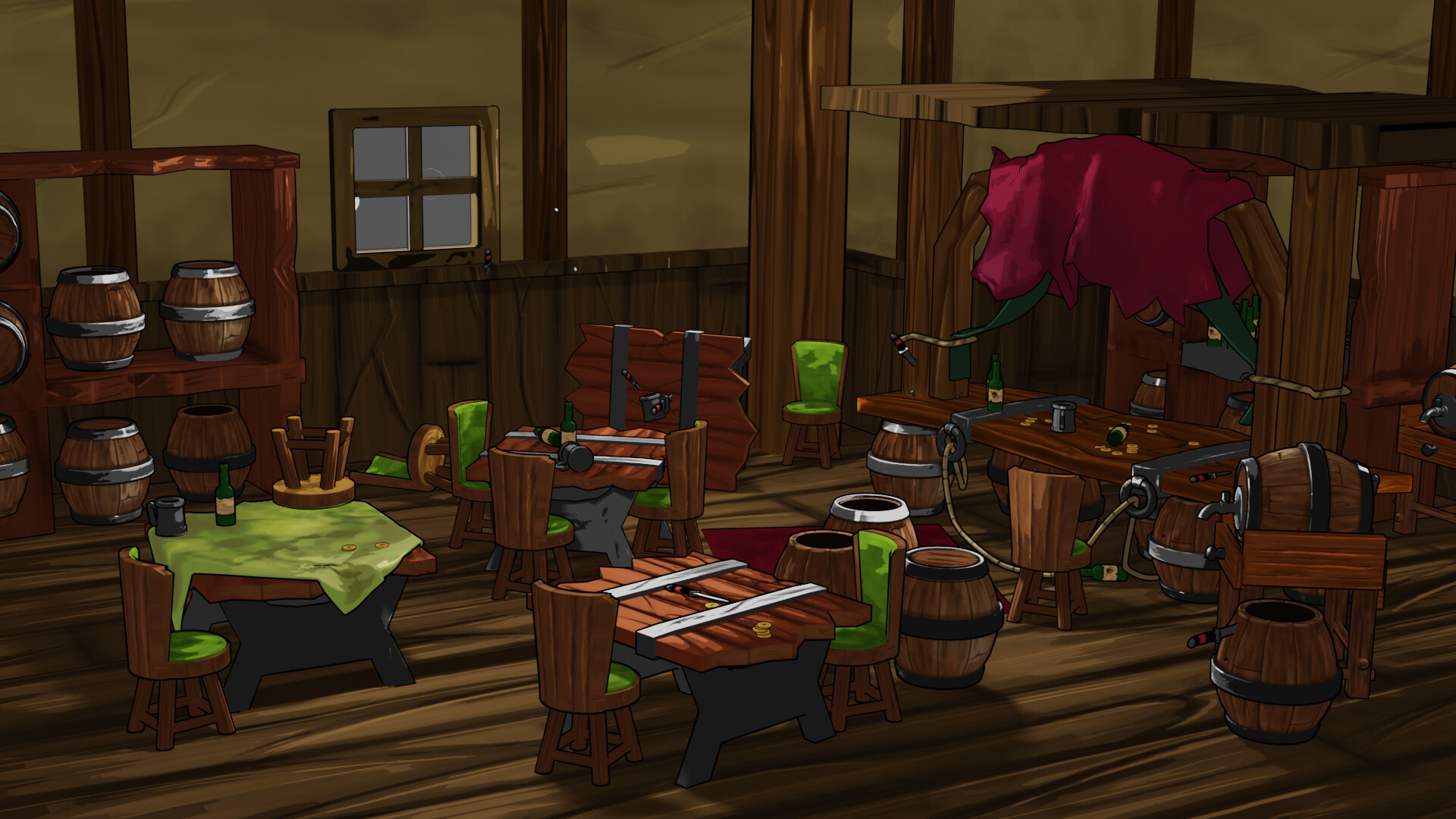 ArtStation - Western Bar Stylized
