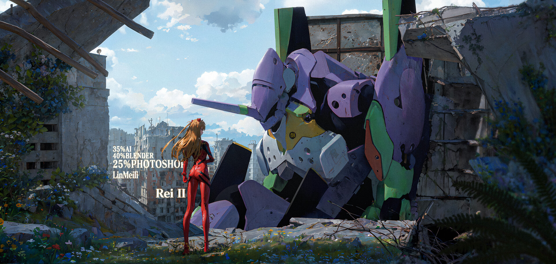 ArtStation - EVA /ai辅助blender流程尝试