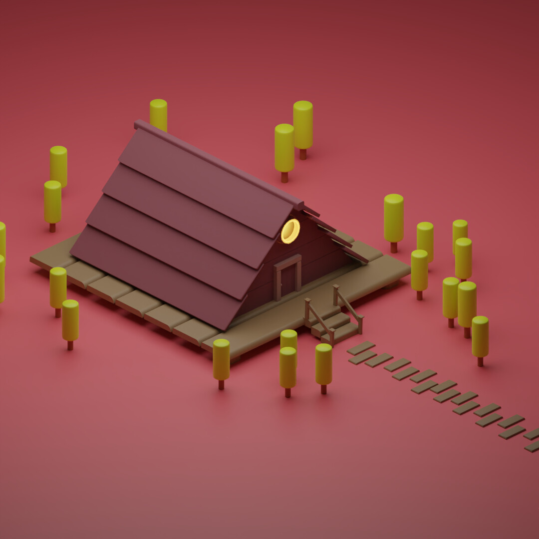 ArtStation - Cartoon Cabin