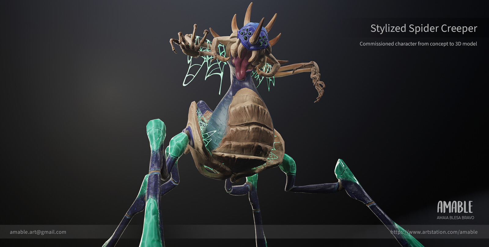 Amaia Blesa - Stylized Spider Creeper