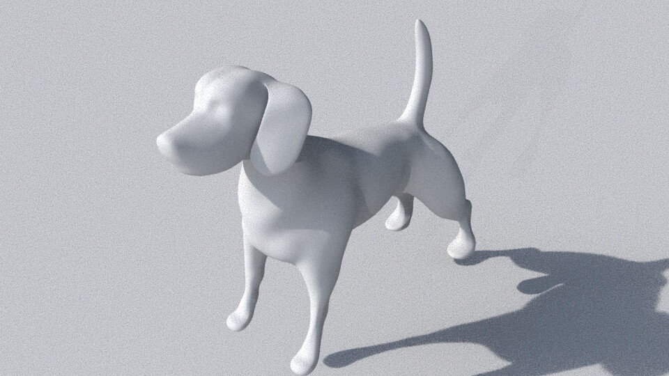 ArtStation - low poly dog