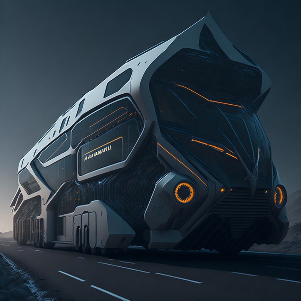 AIstation - Futuristic bus (AI)