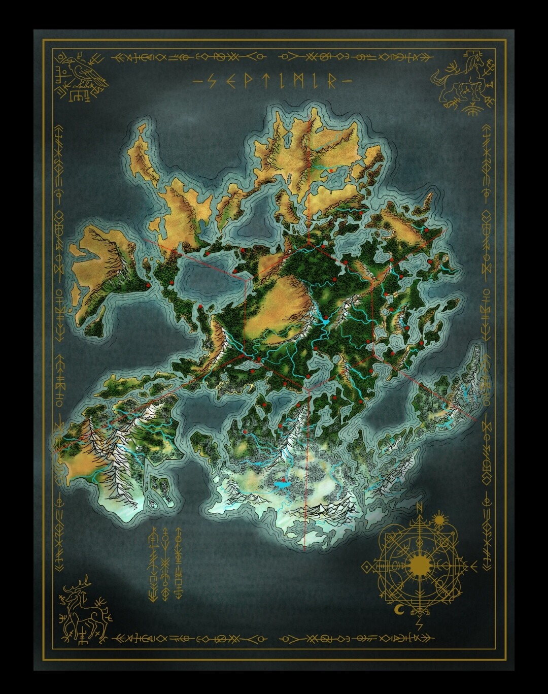 ArtStation - Fantasy Map