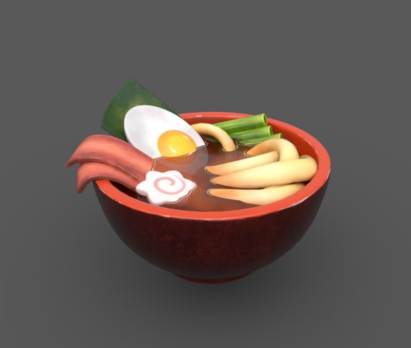 ArtStation - Stylized Ramen bowl