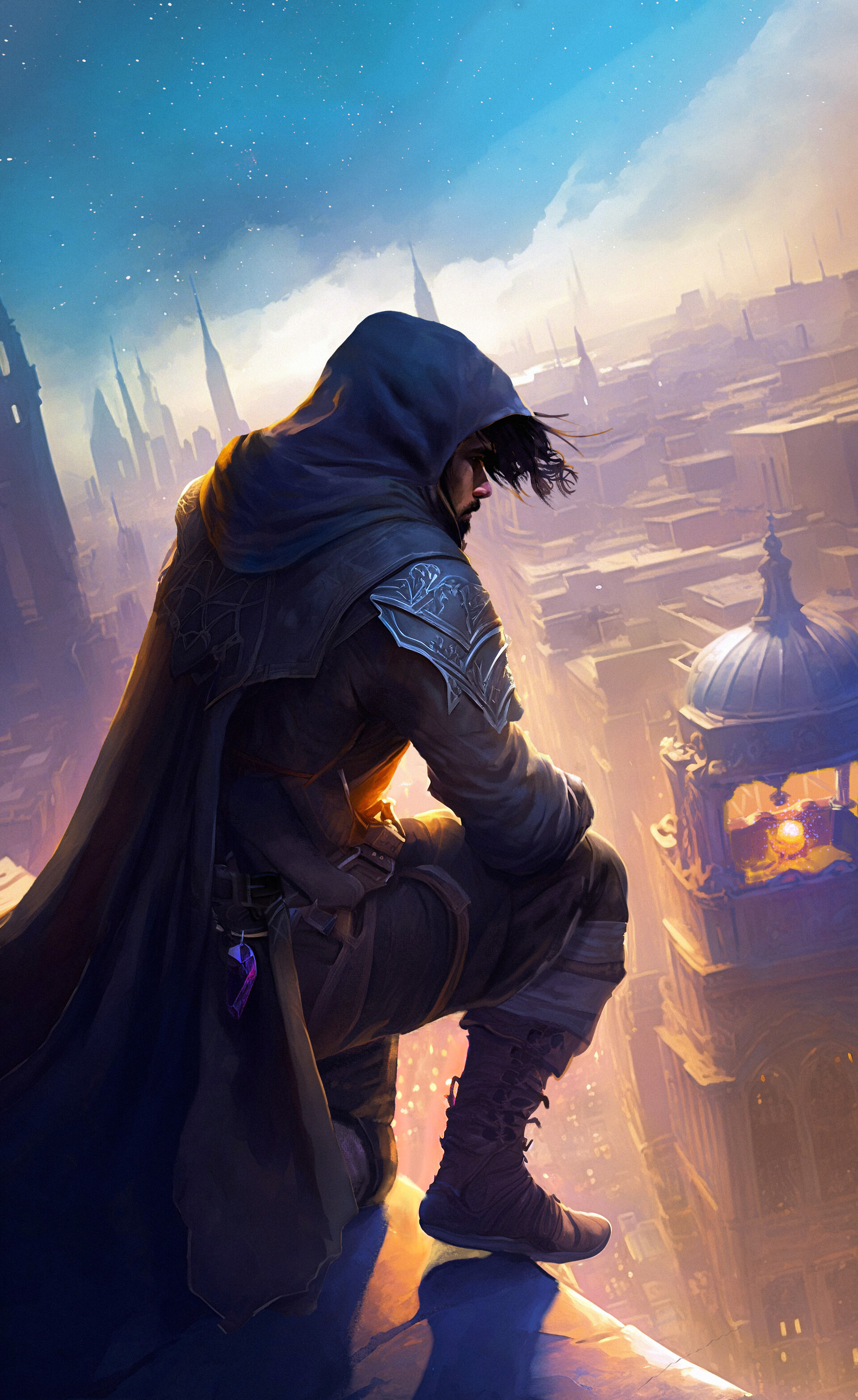 ArtStation - Thief on the roof