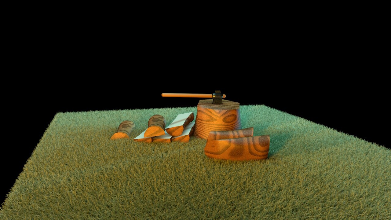 ArtStation - Log Cutting