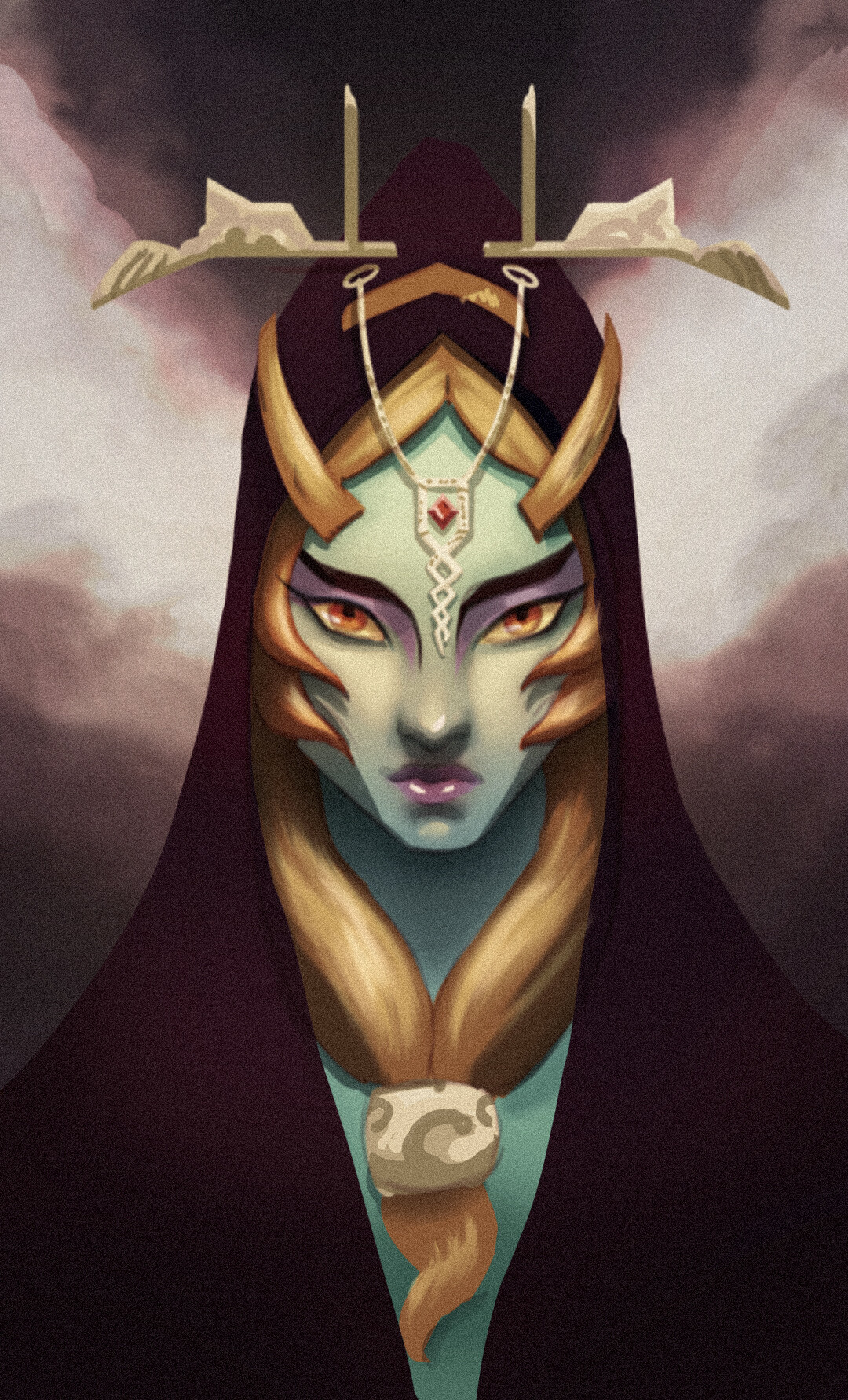 ArtStation - Midna Portrait - The Legend of Zelda Fan Art