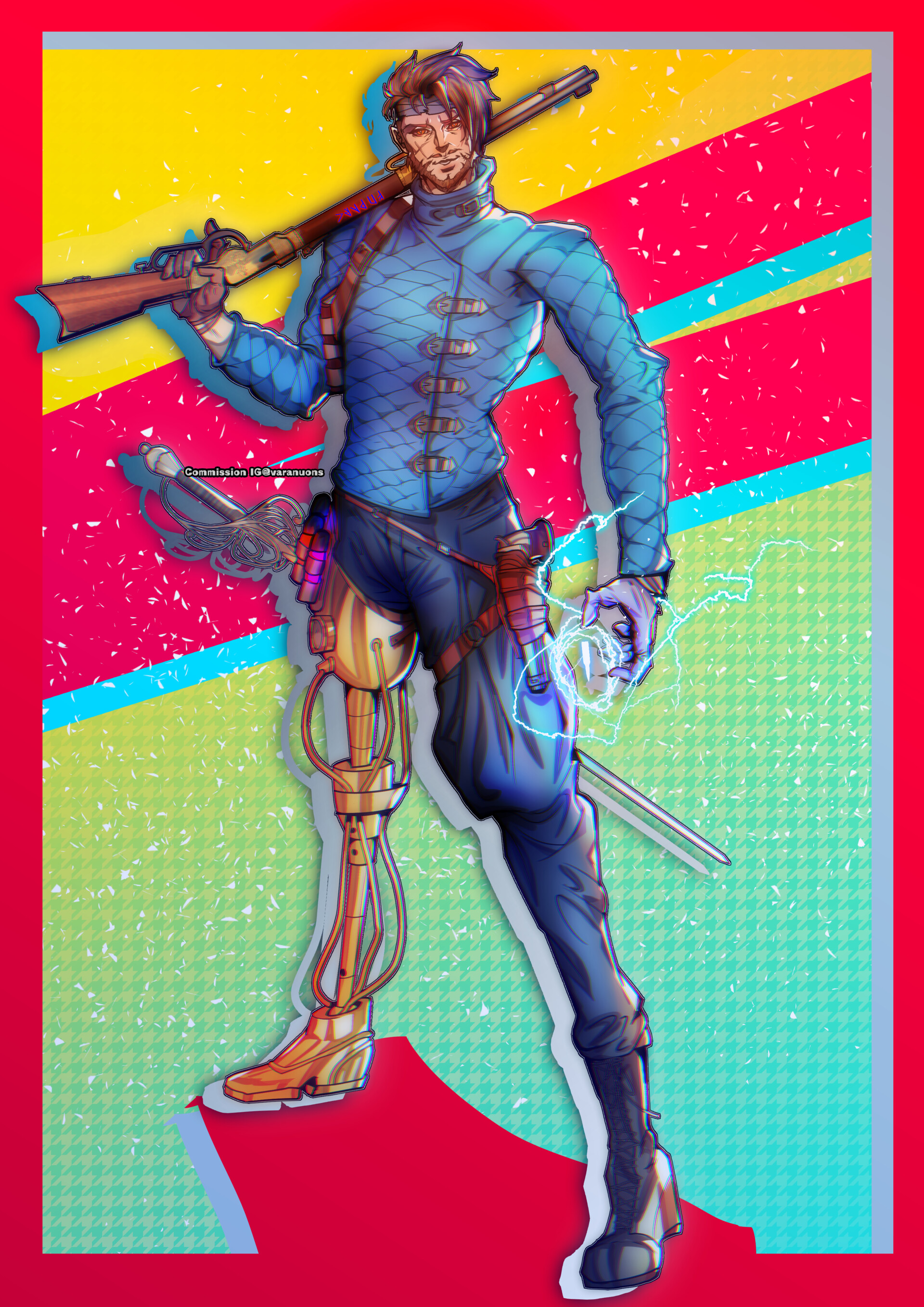 ArtStation - Gunslinger Wizard DND Commission