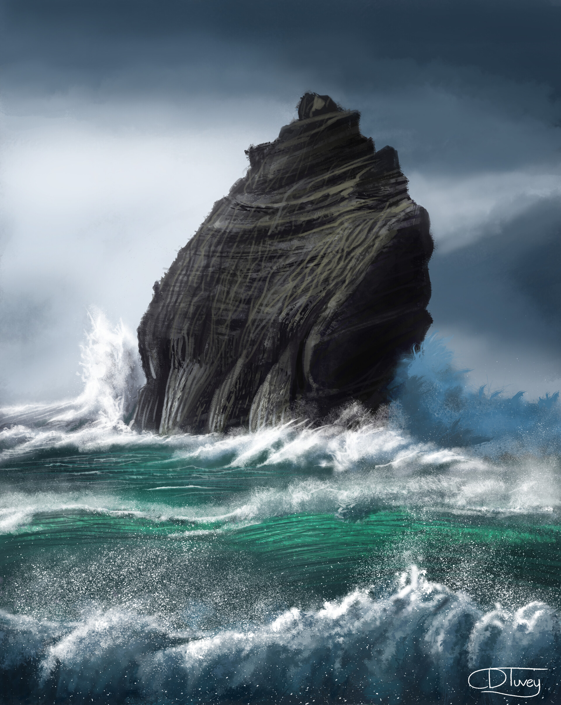 ArtStation - Ocean Rock Formation Study