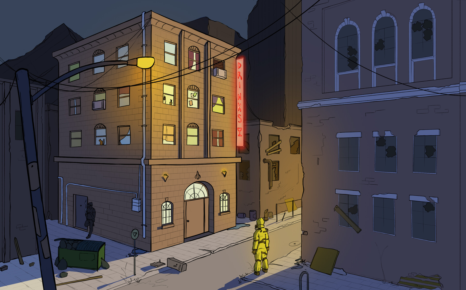 ArtStation - Post Apocalyptic Bar