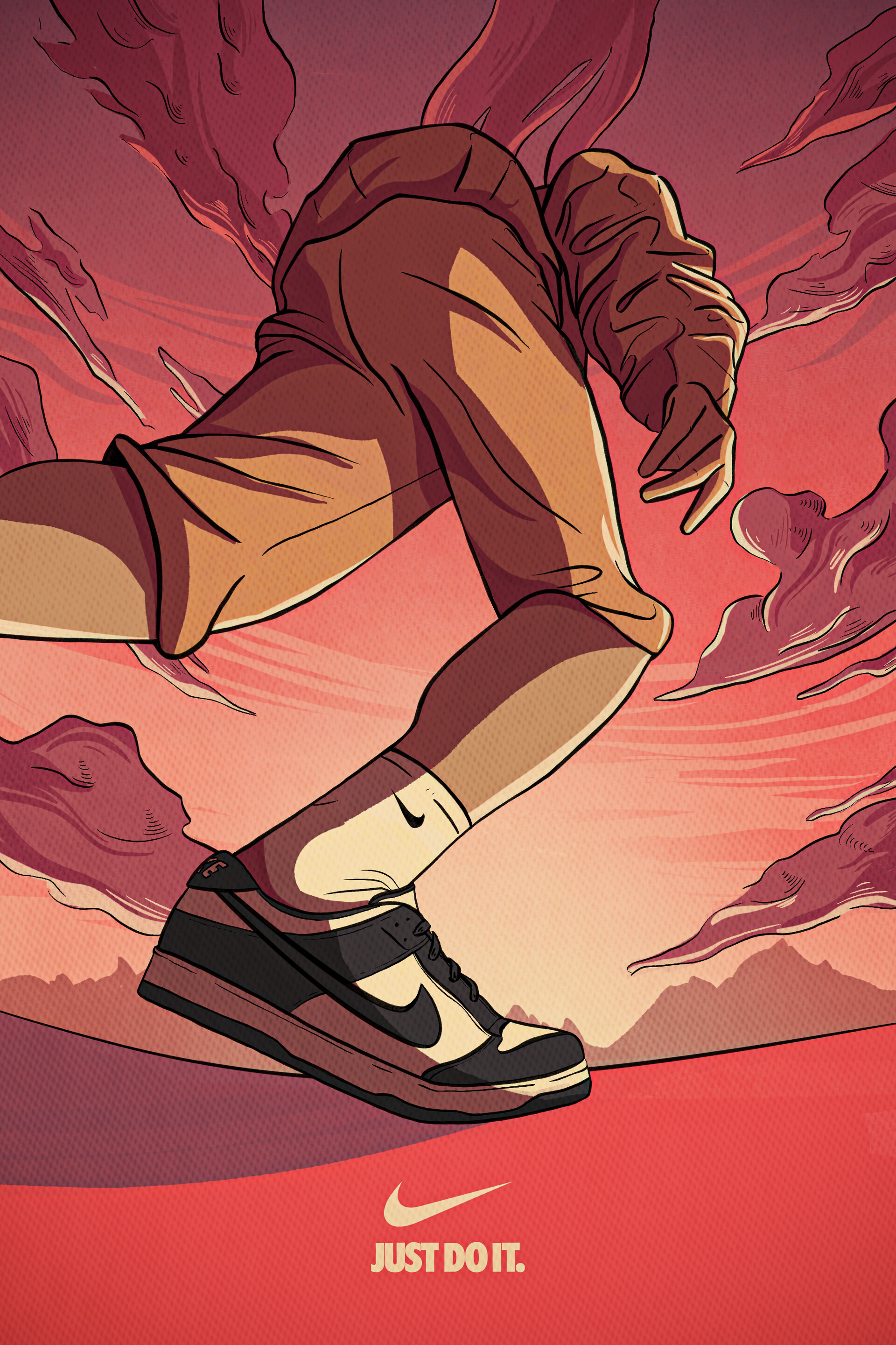 ArtStation - Nike Poster Design 5 (inspired by Khang Giate)