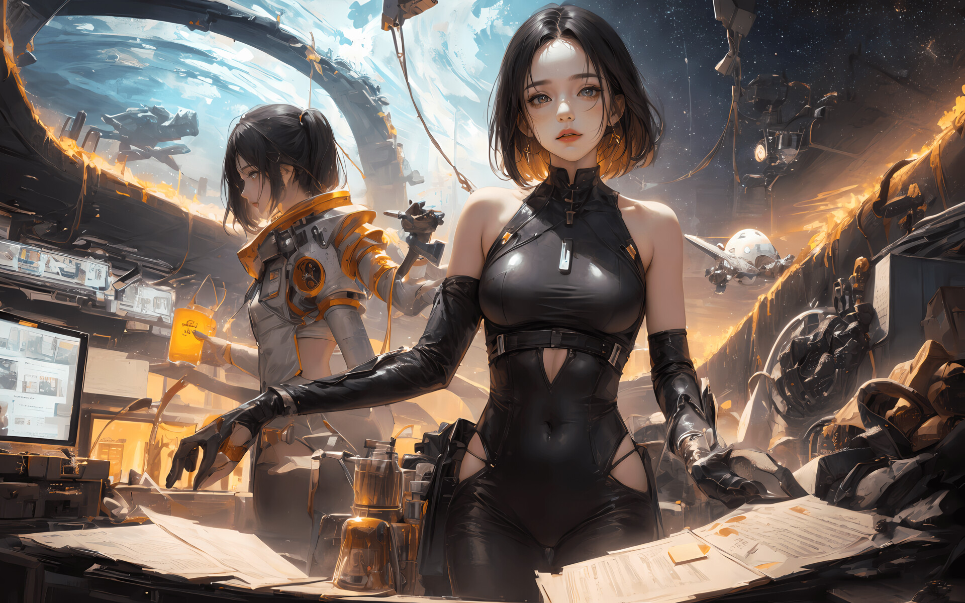 ArtStation - Wallpaper of space, Dalcefo Painting