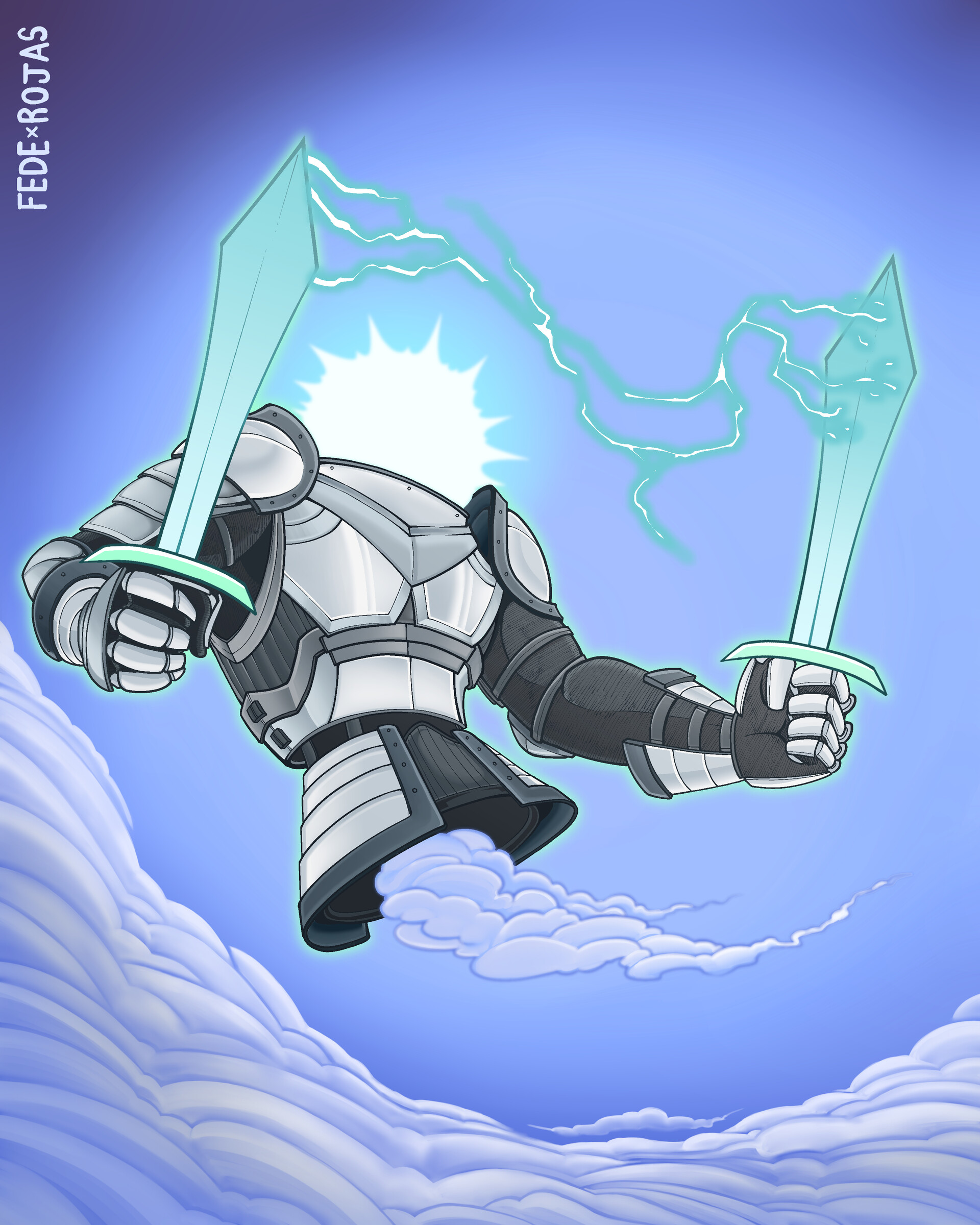 ArtStation - Solar Cloud Warrior