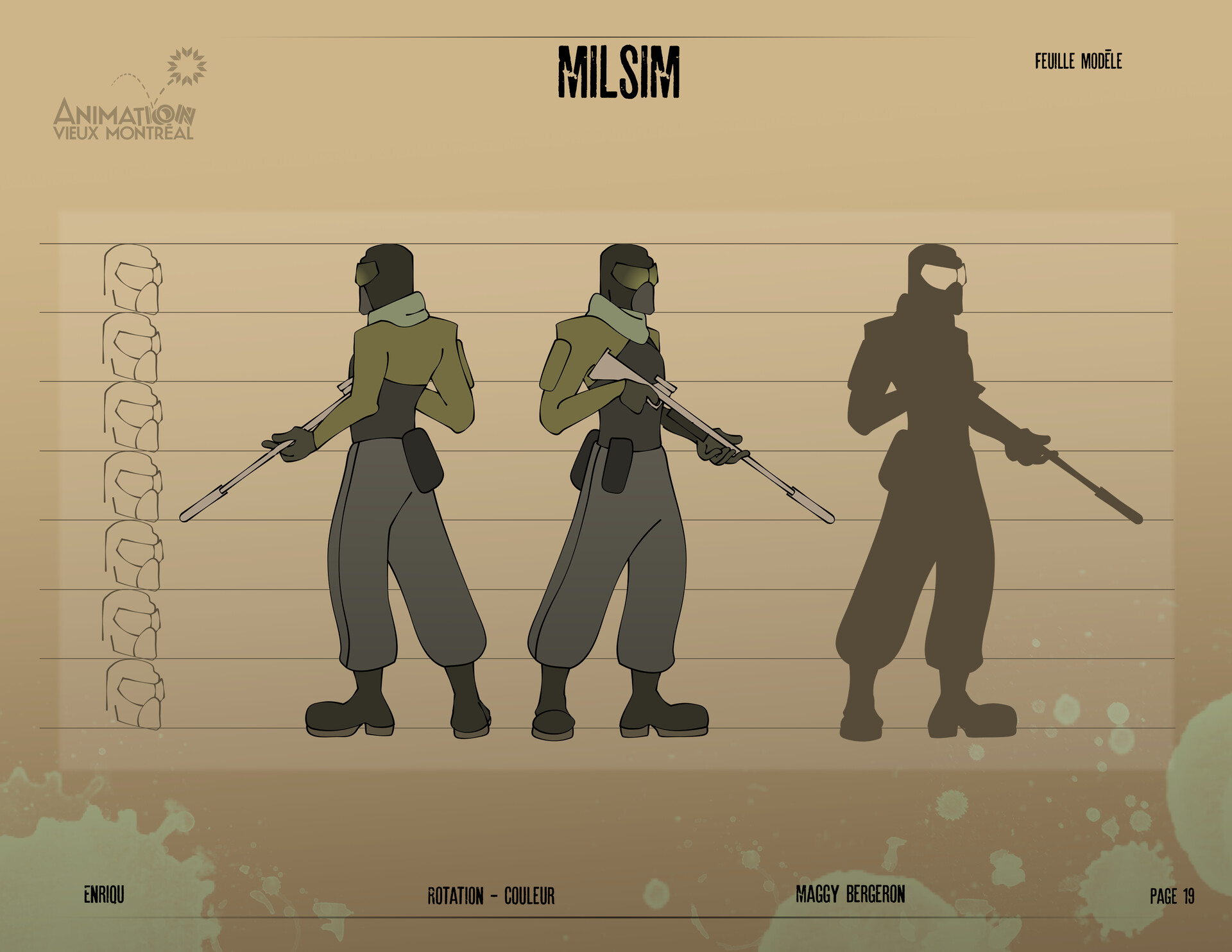 ArtStation - Enriqué reference sheets - MILSIM Secondary character