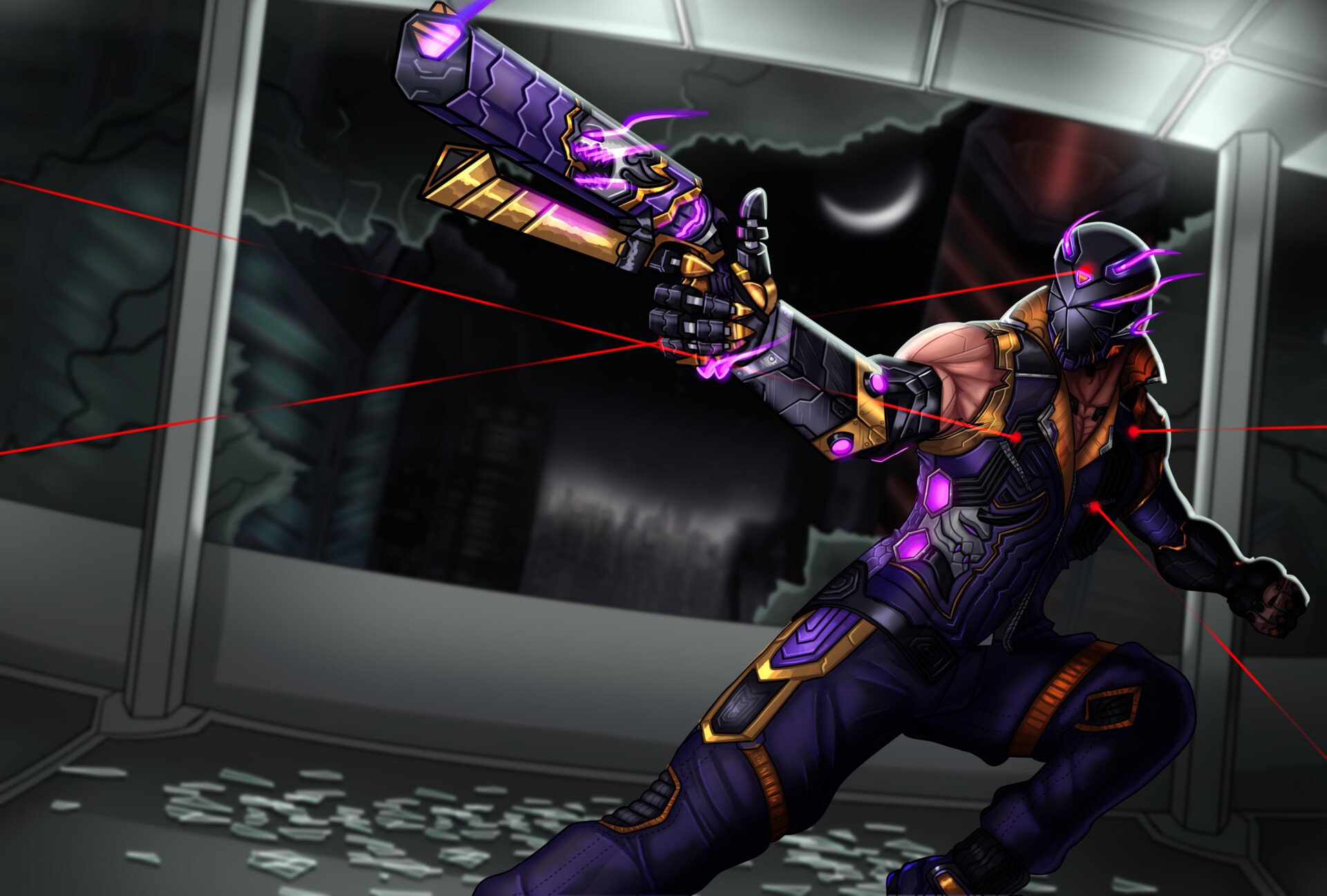 ArtStation - Demon in the shell Androxus