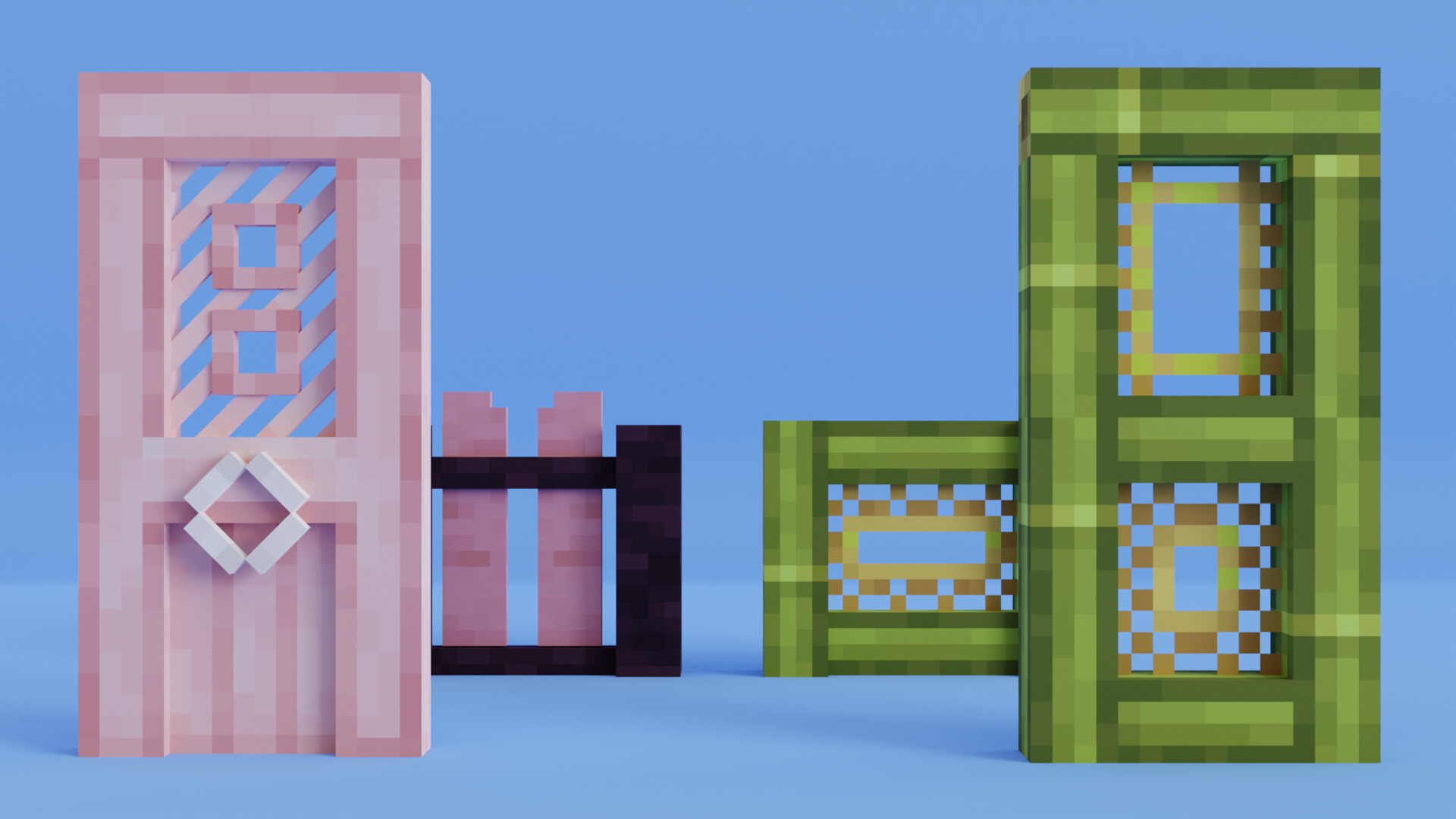 Hakks - Minecraft Doors render