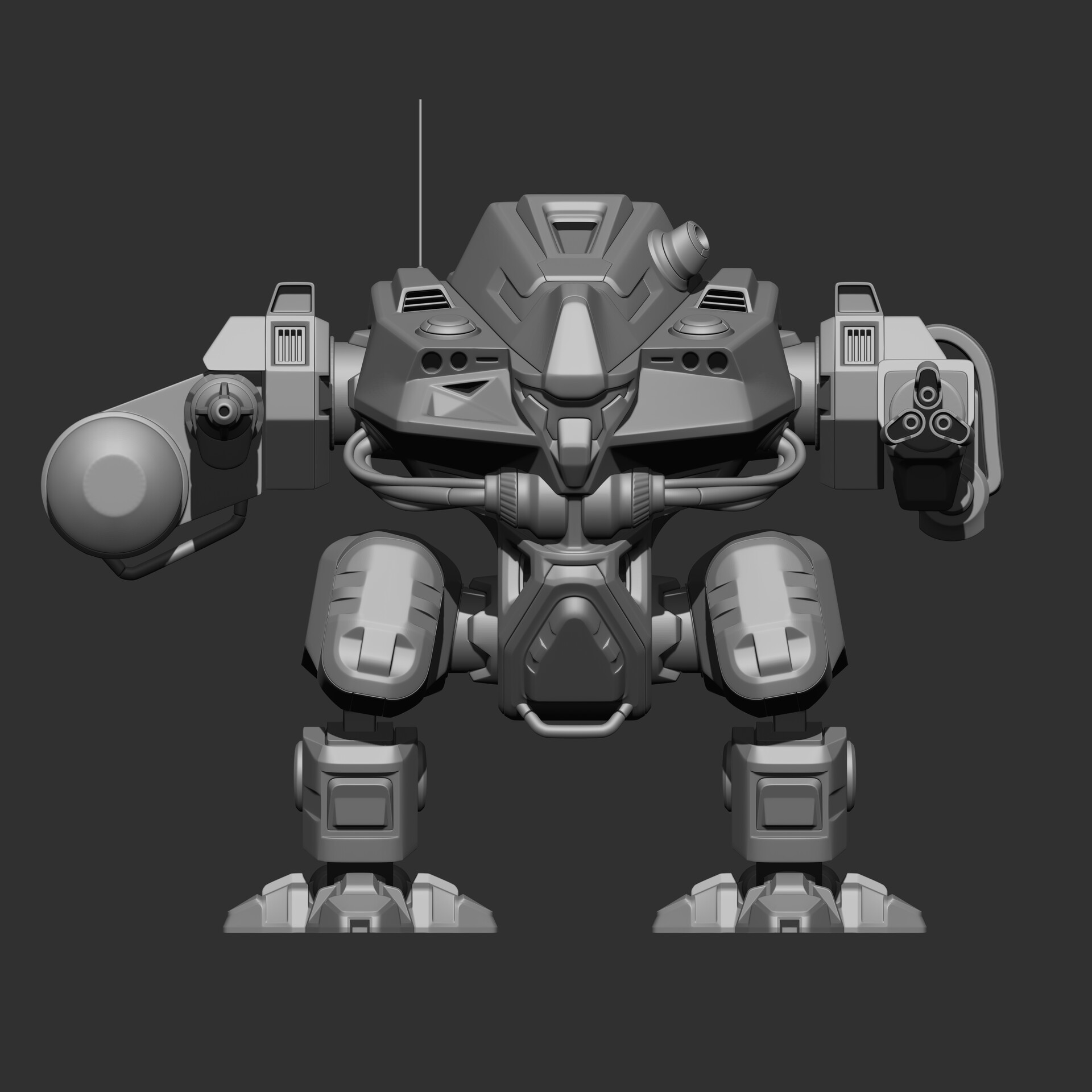 ArtStation - Battle Mech - Robot