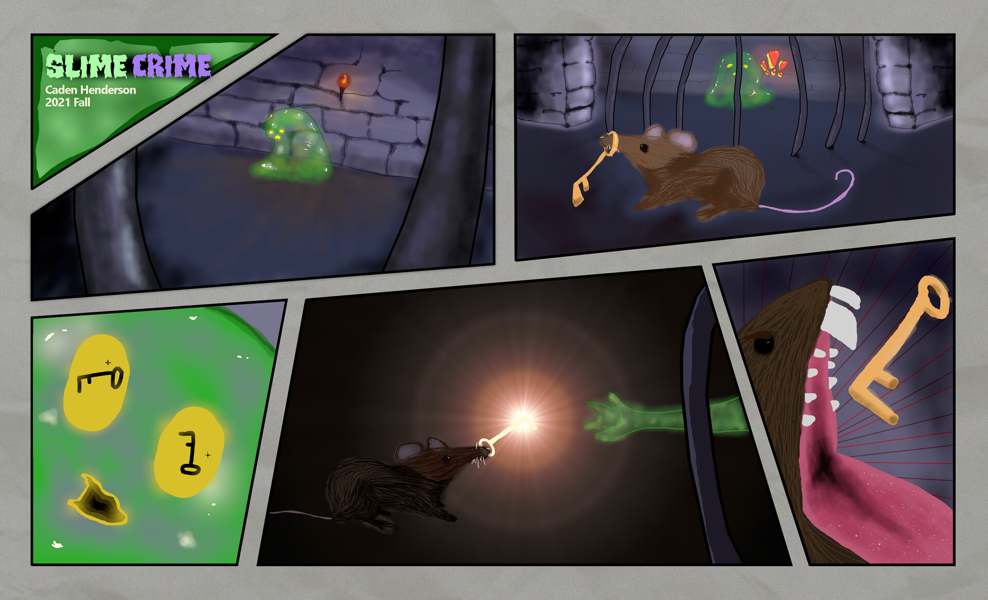 ArtStation - Slime Crime | Mini-Comic