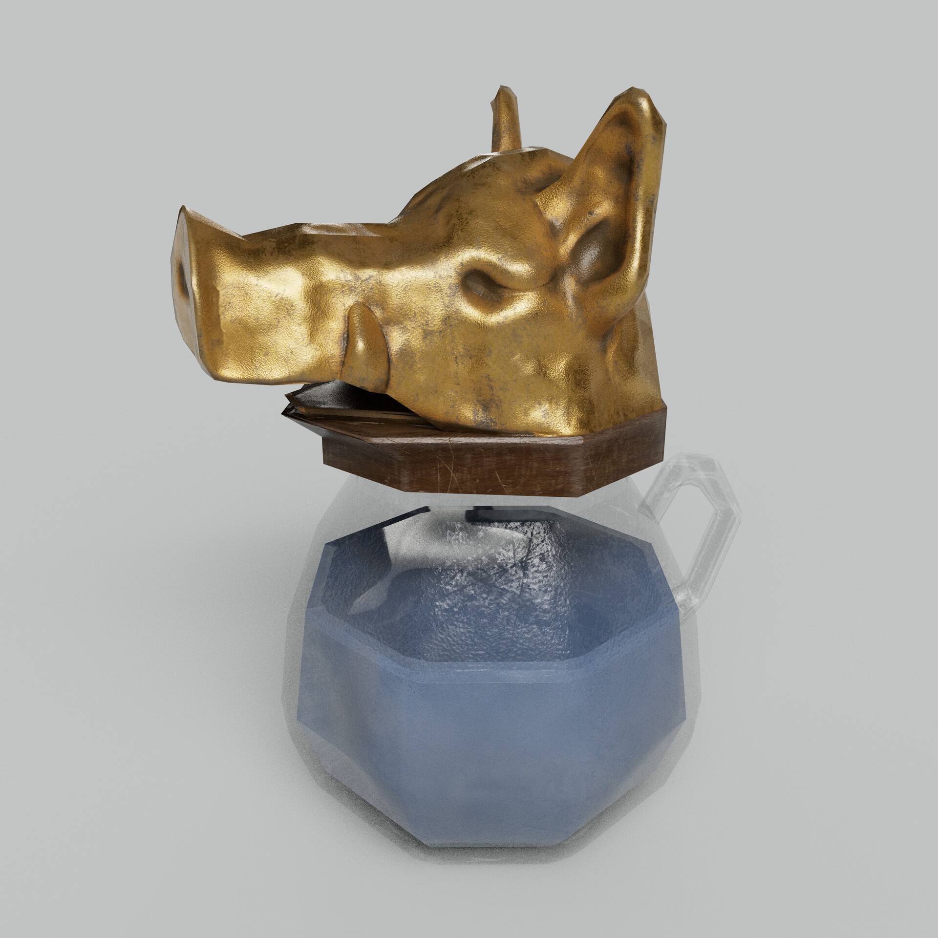 ArtStation - Harry Potter Pig Head Glass