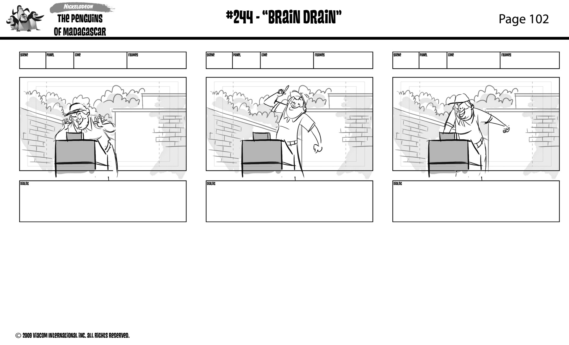 Thomas Bernardo - Storyboards - Penguins of Madagascar - Brain Drain ...