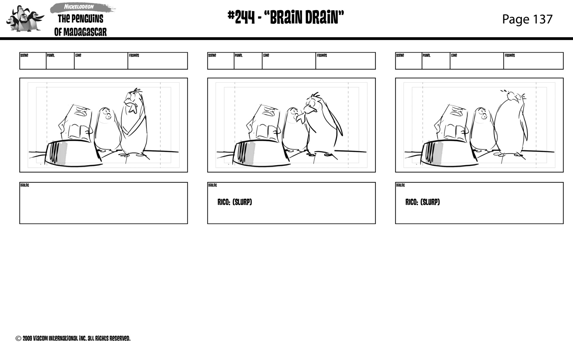 Thomas Bernardo - Storyboards - Penguins of Madagascar - Brain Drain ...