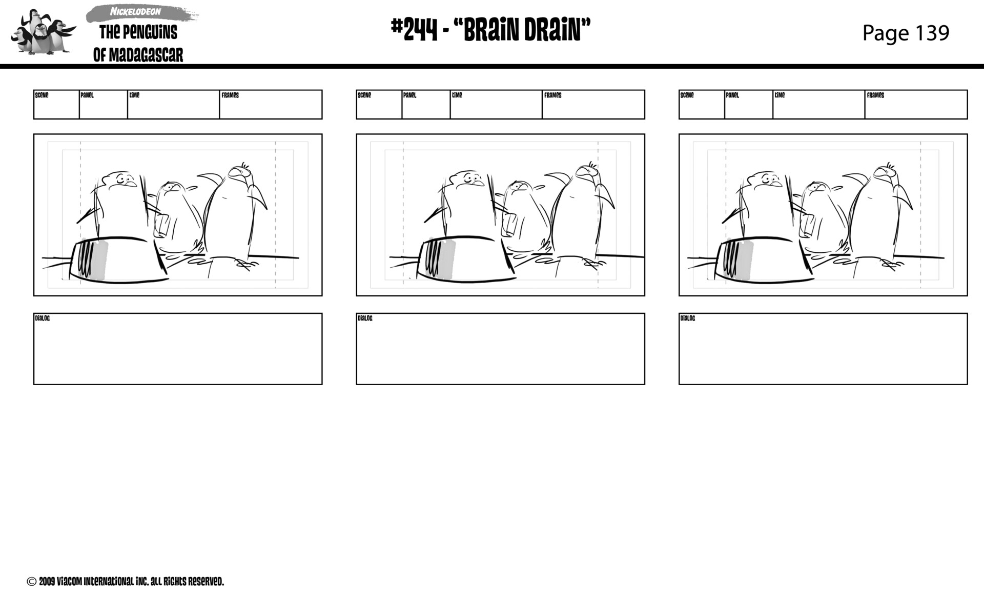 Thomas Bernardo - Storyboards - Penguins of Madagascar - Brain Drain ...