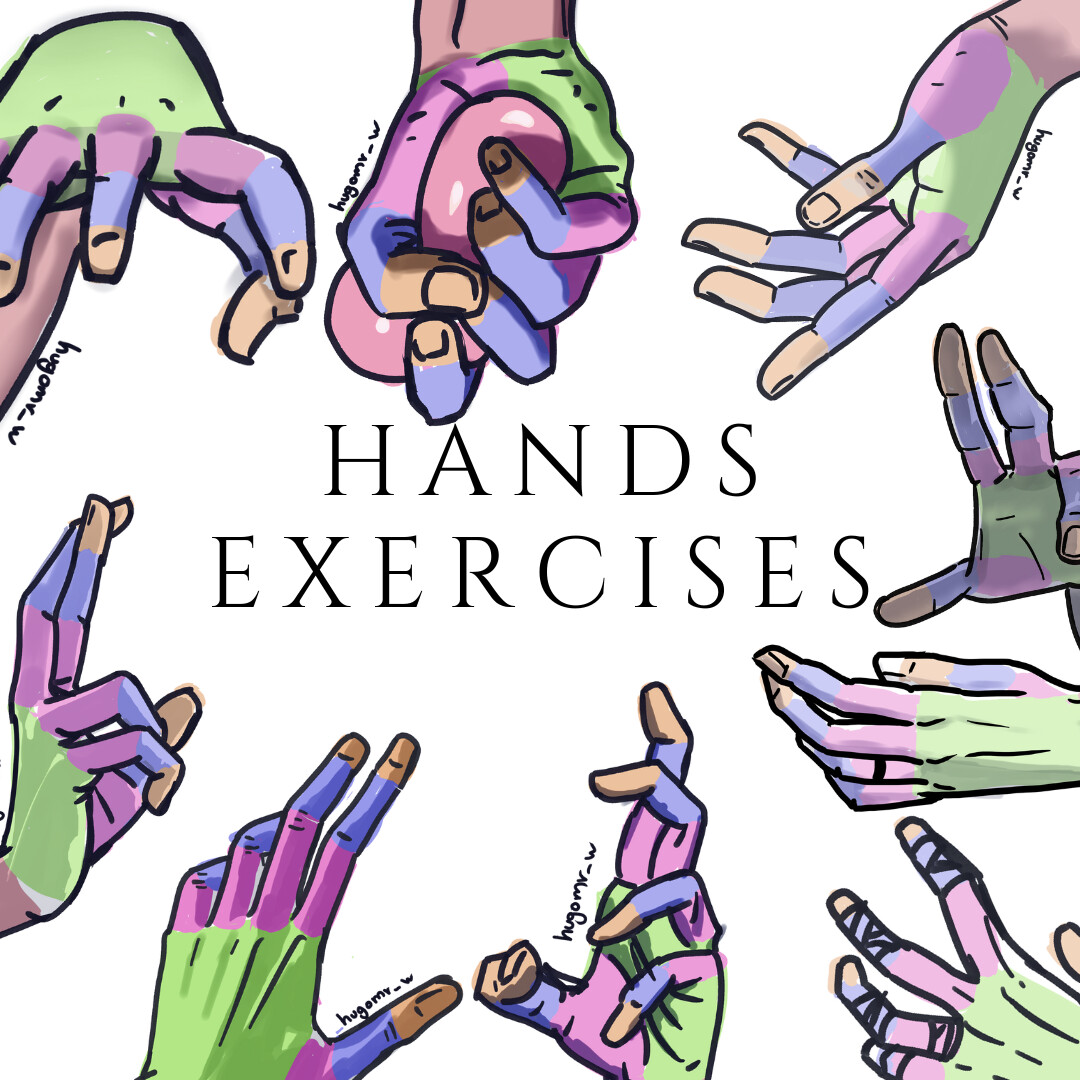Hugo Martínez - Anatomy exercises (hands)