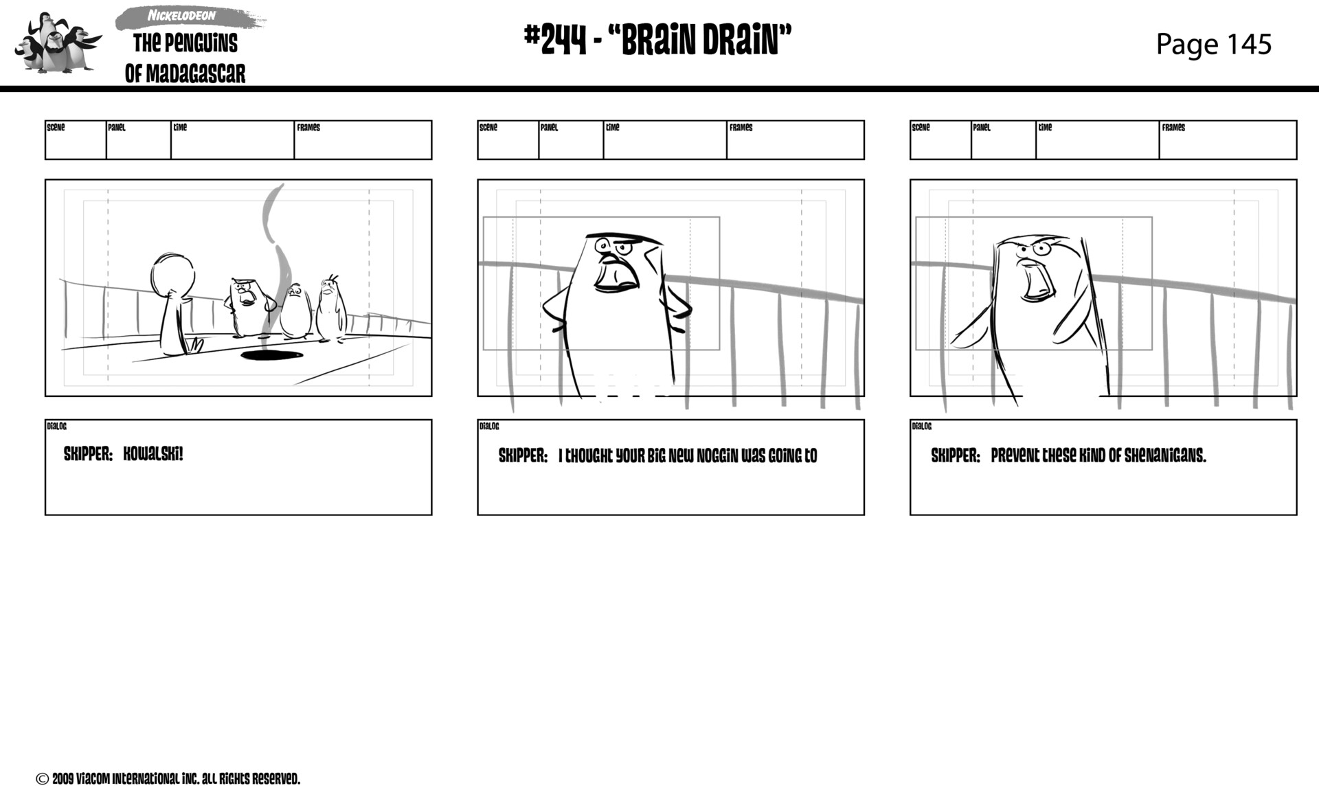 Thomas Bernardo - Storyboards - Penguins of Madagascar - Brain Drain ...