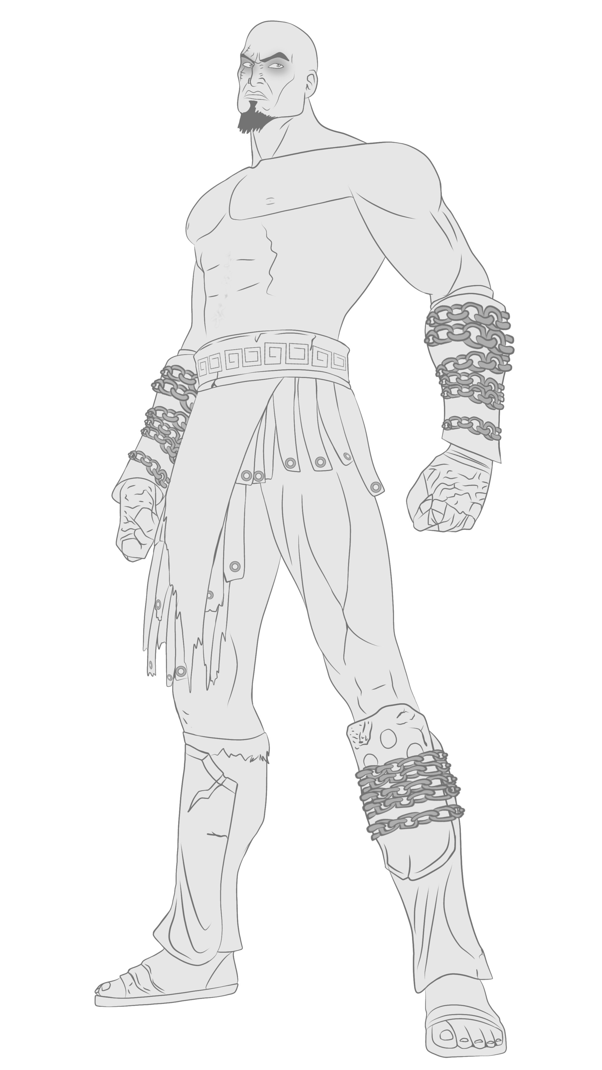 god of war 3 coloring pages