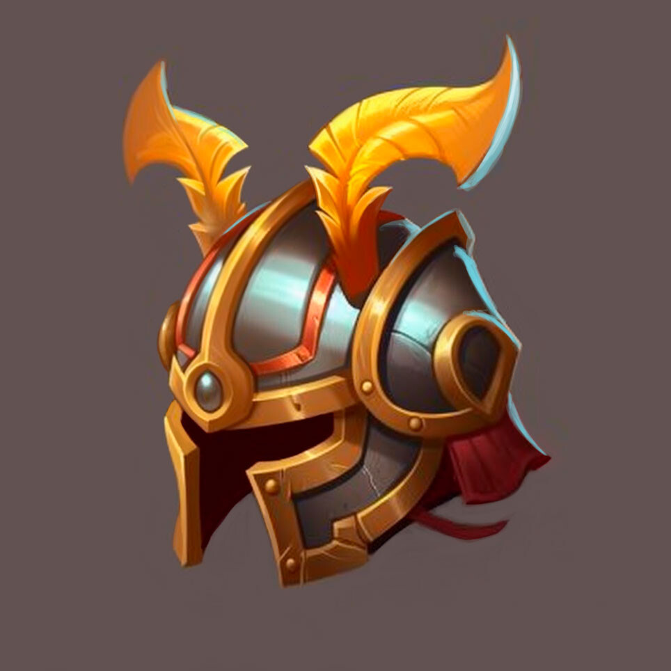 ArtStation - The Knight`s Helmet Icon Props