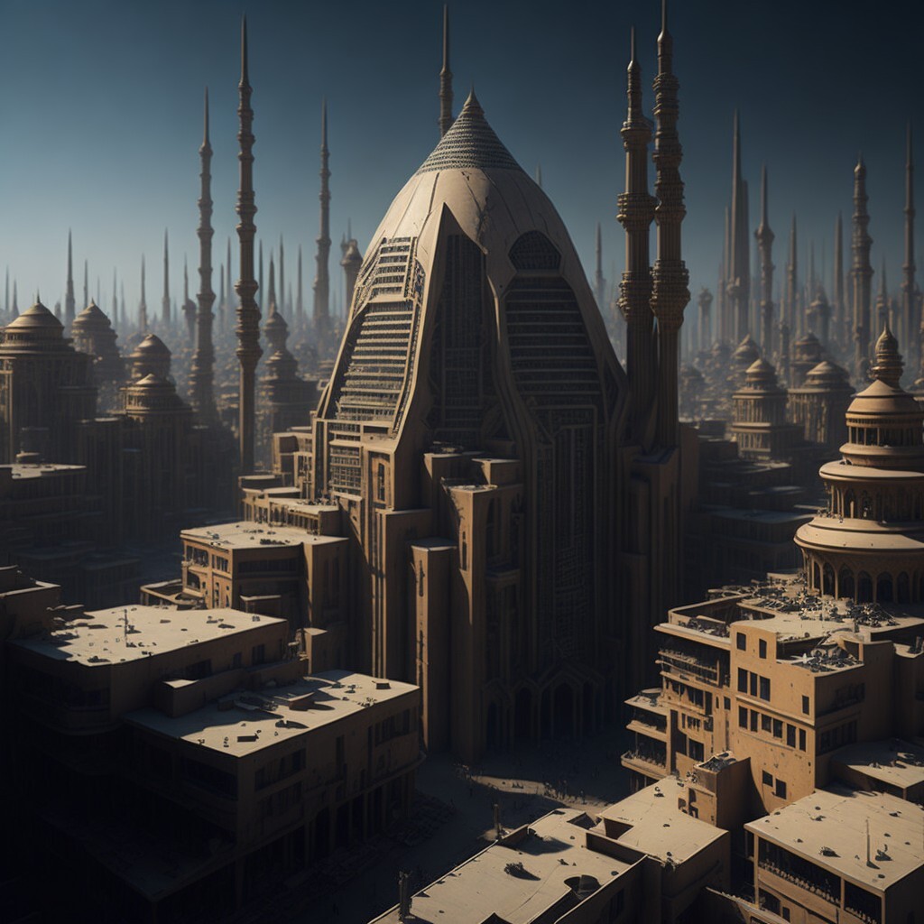 ArtStation - Sci-fi city Cairo (Neo-futurism)