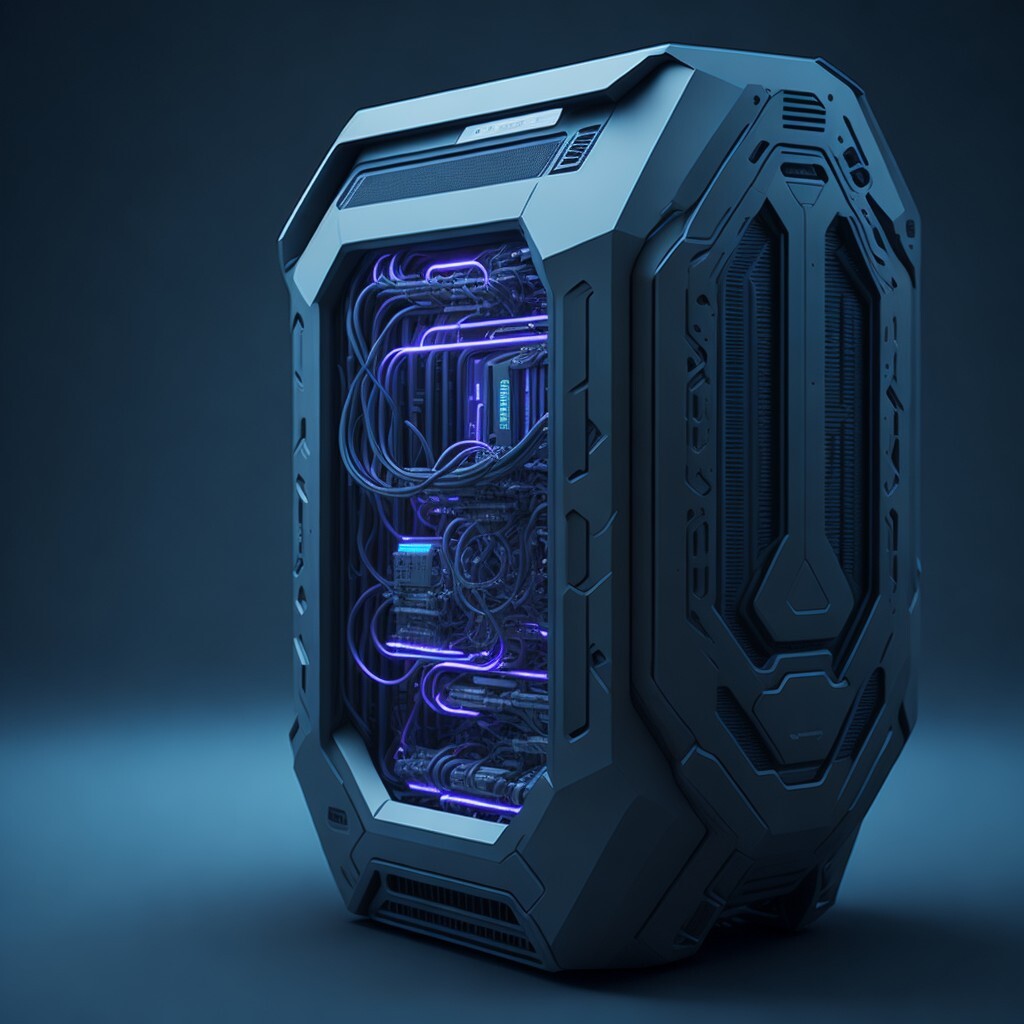 ArtStation - Sci-fi PC system unit in future