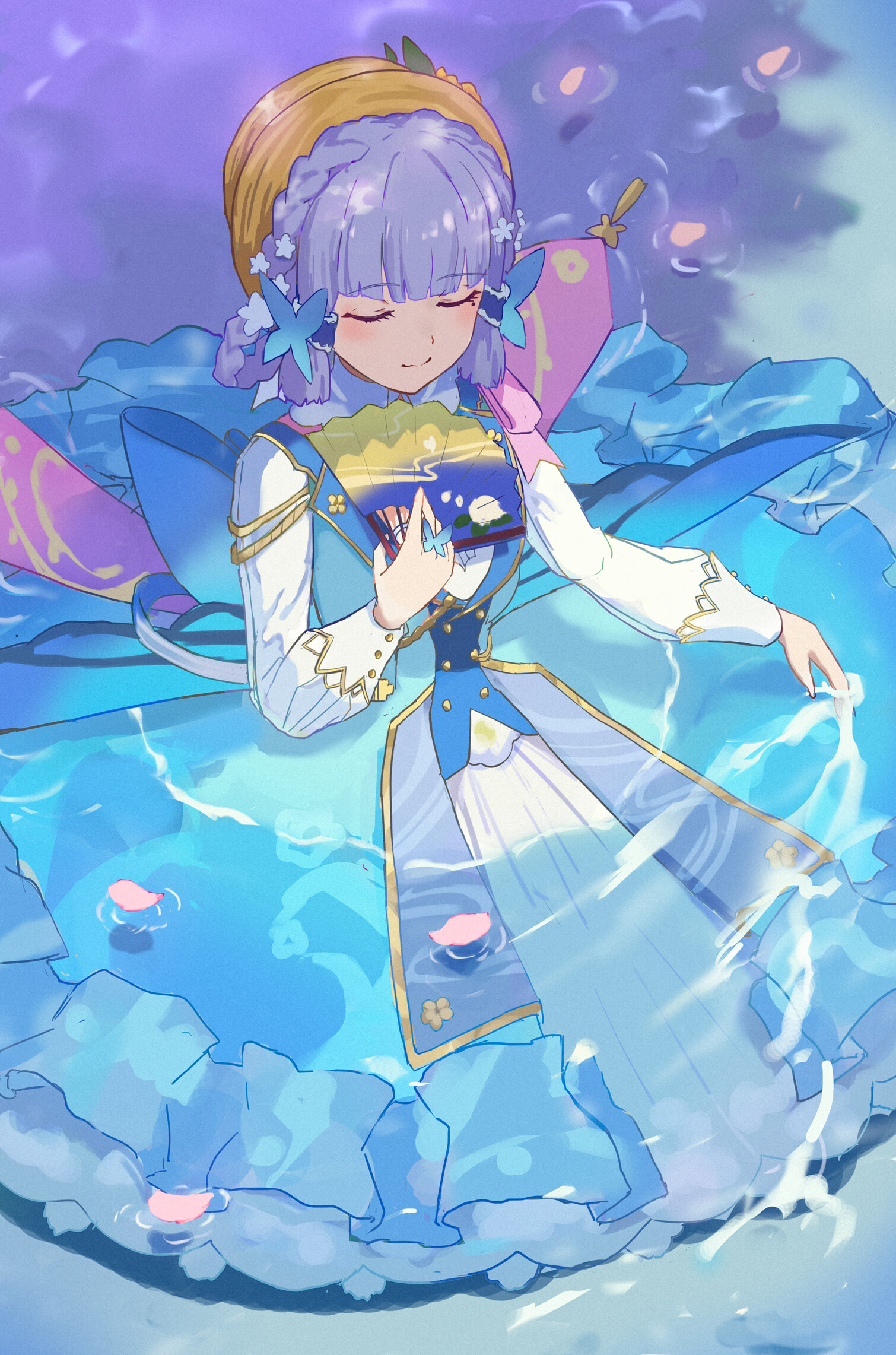 ArtStation - Illustration Drawing Genshin Impact Kamisato Ayaka