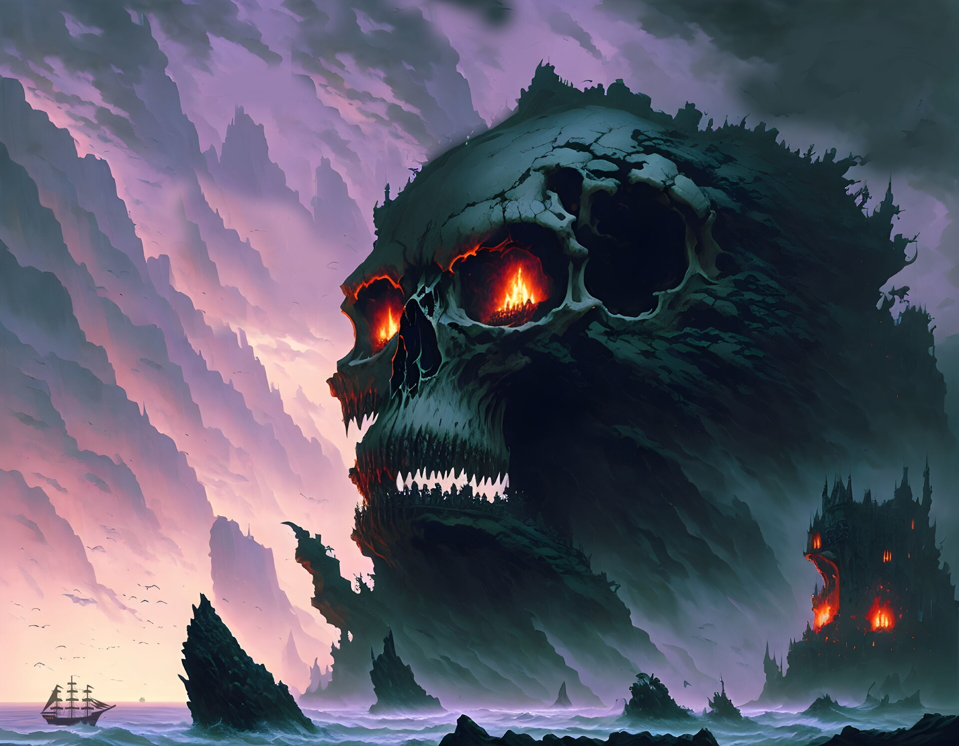 ArtStation - Skull Island by Korvium