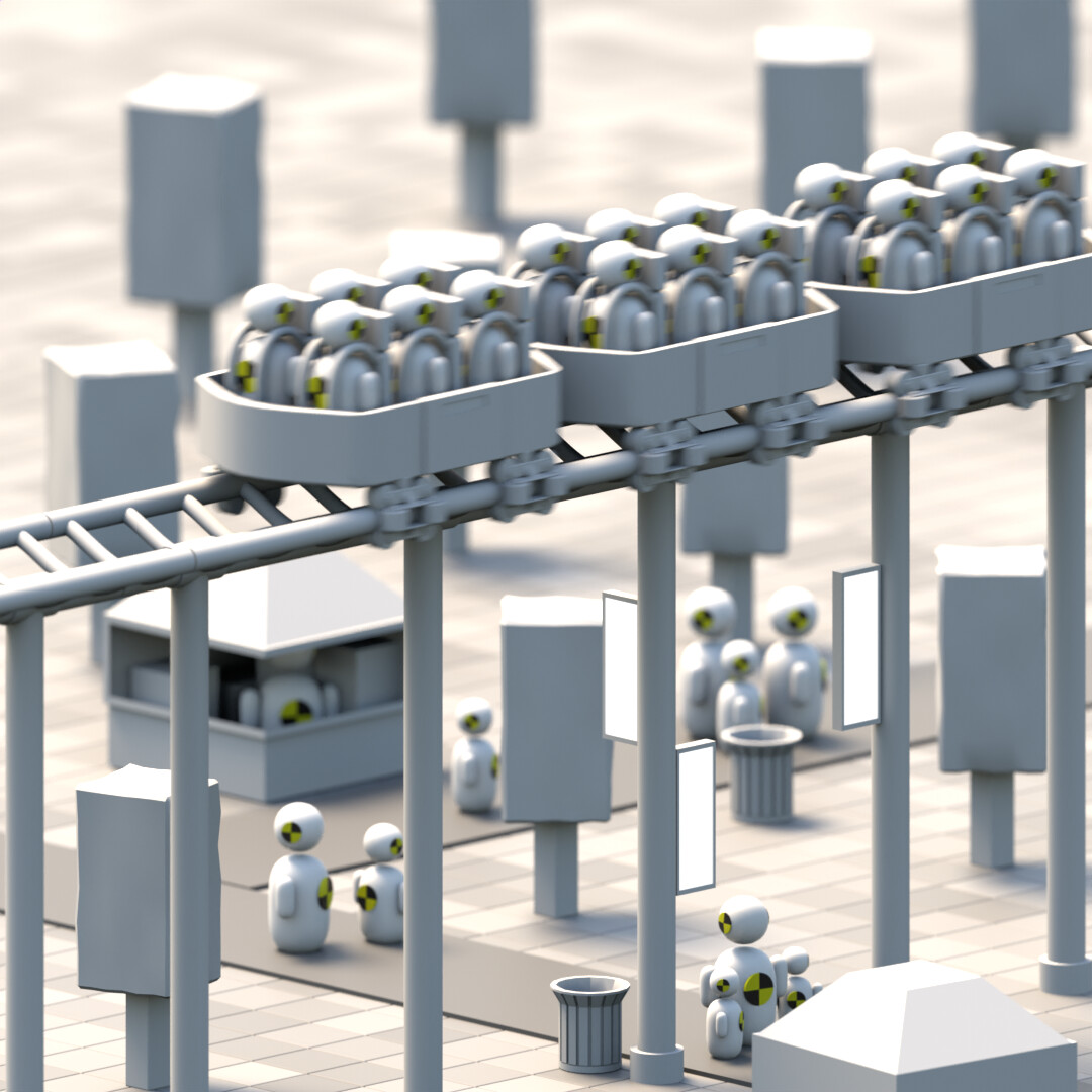 ArtStation - Daily Speed modeling Day 51: Rollercoaster