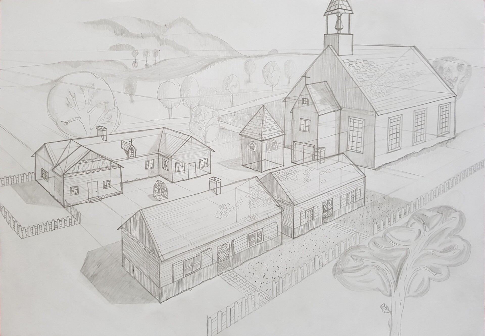 ArtStation - Village Architecture Sketch