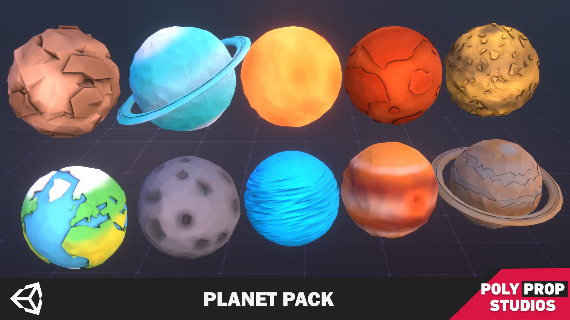 ArtStation - Planet Pack Low Poly